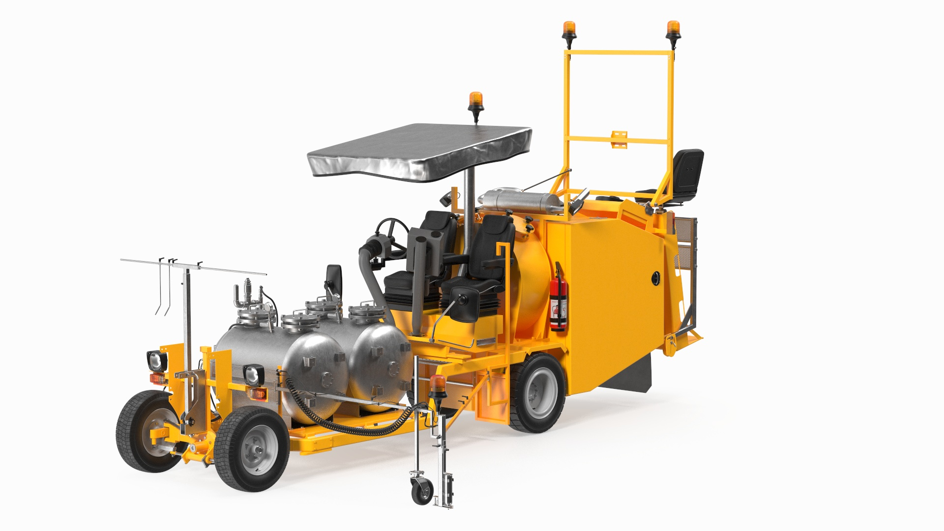 Road Line Marking Machine Rigged for Cinema 4D 3D model - TurboSquid ...