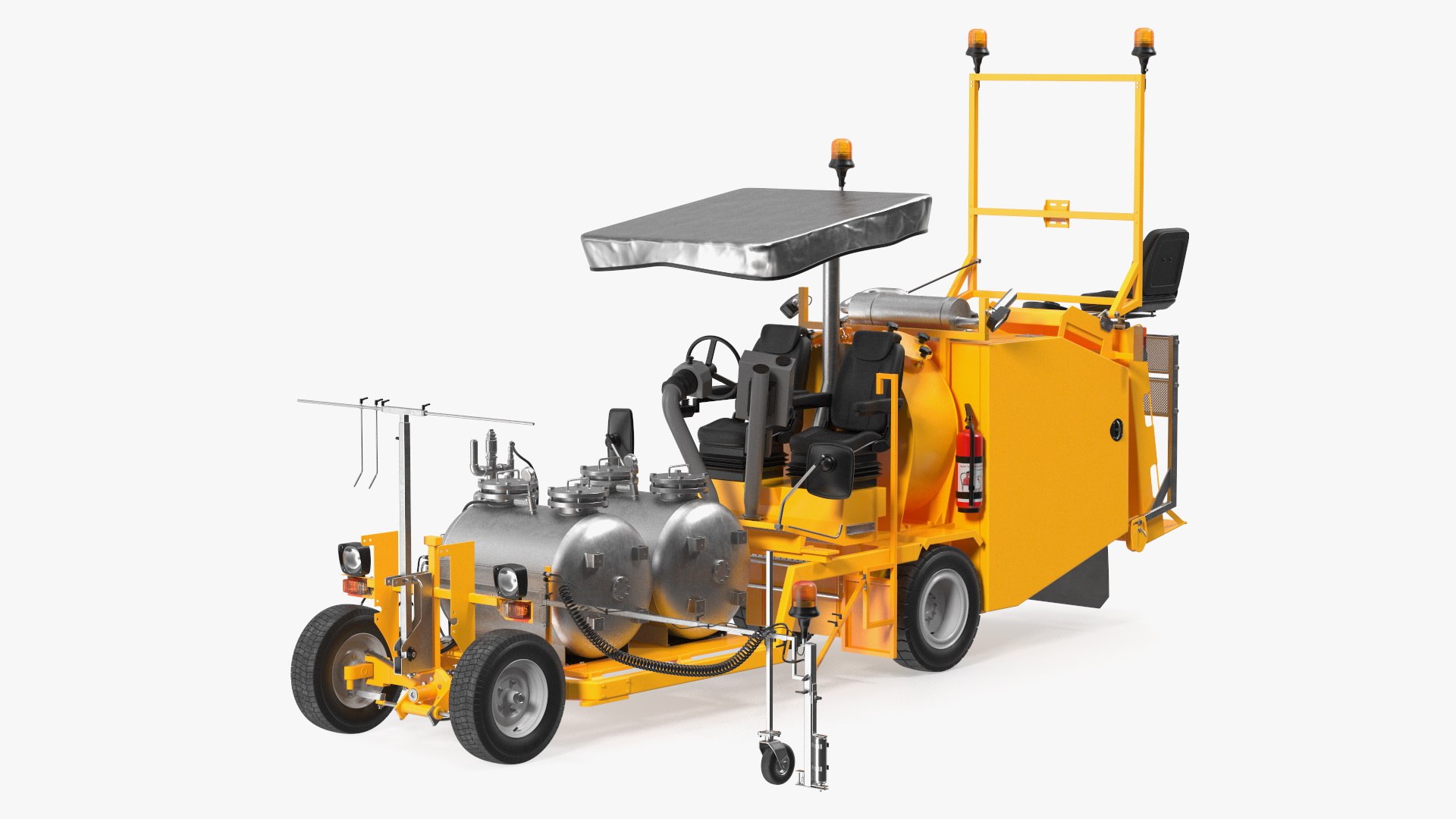 Road Line Marking Machine Rigged for Cinema 4D 3D model - TurboSquid ...