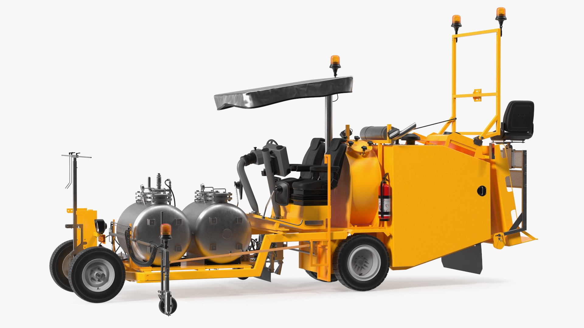 Road Line Marking Machine Rigged for Cinema 4D 3D model - TurboSquid ...