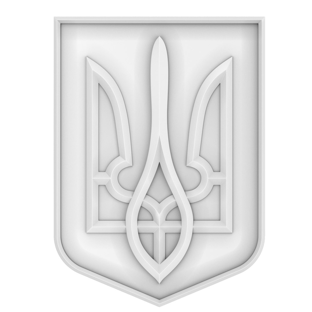 3D Emblem Of Ukraine Model - TurboSquid 2018209