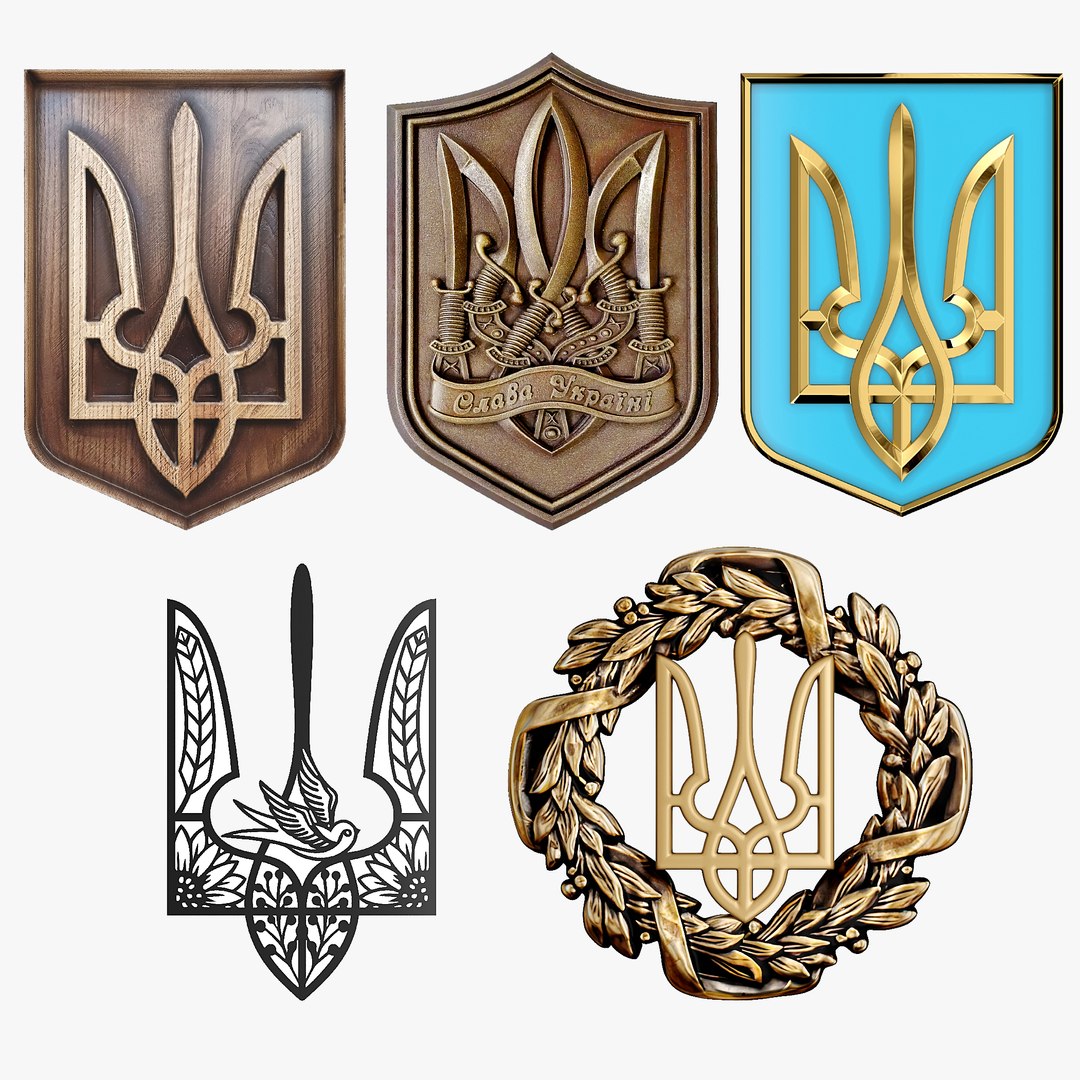 3D Emblem Of Ukraine Model - TurboSquid 2018209