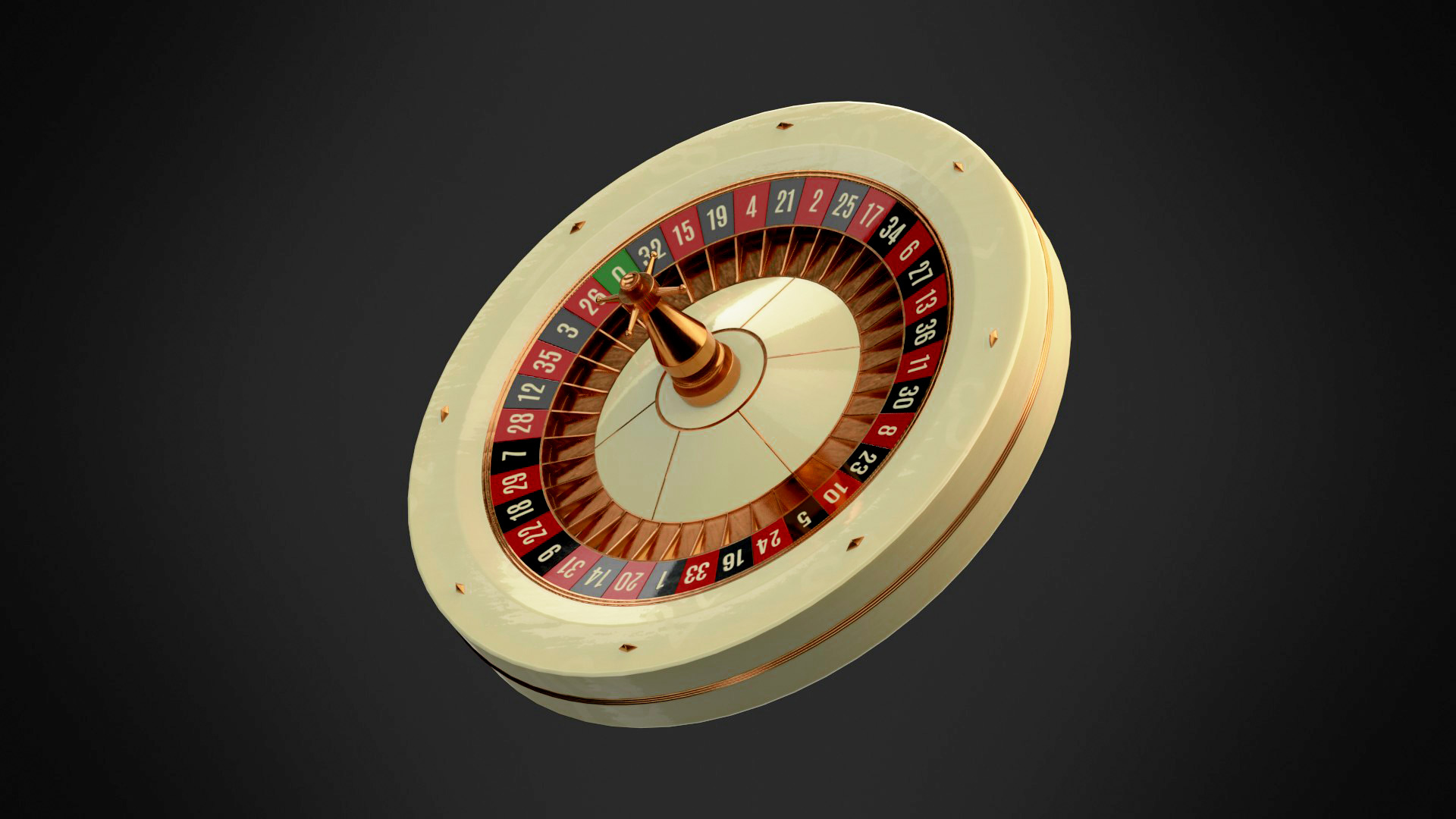 3D white roulette wheel games model - TurboSquid 1591785