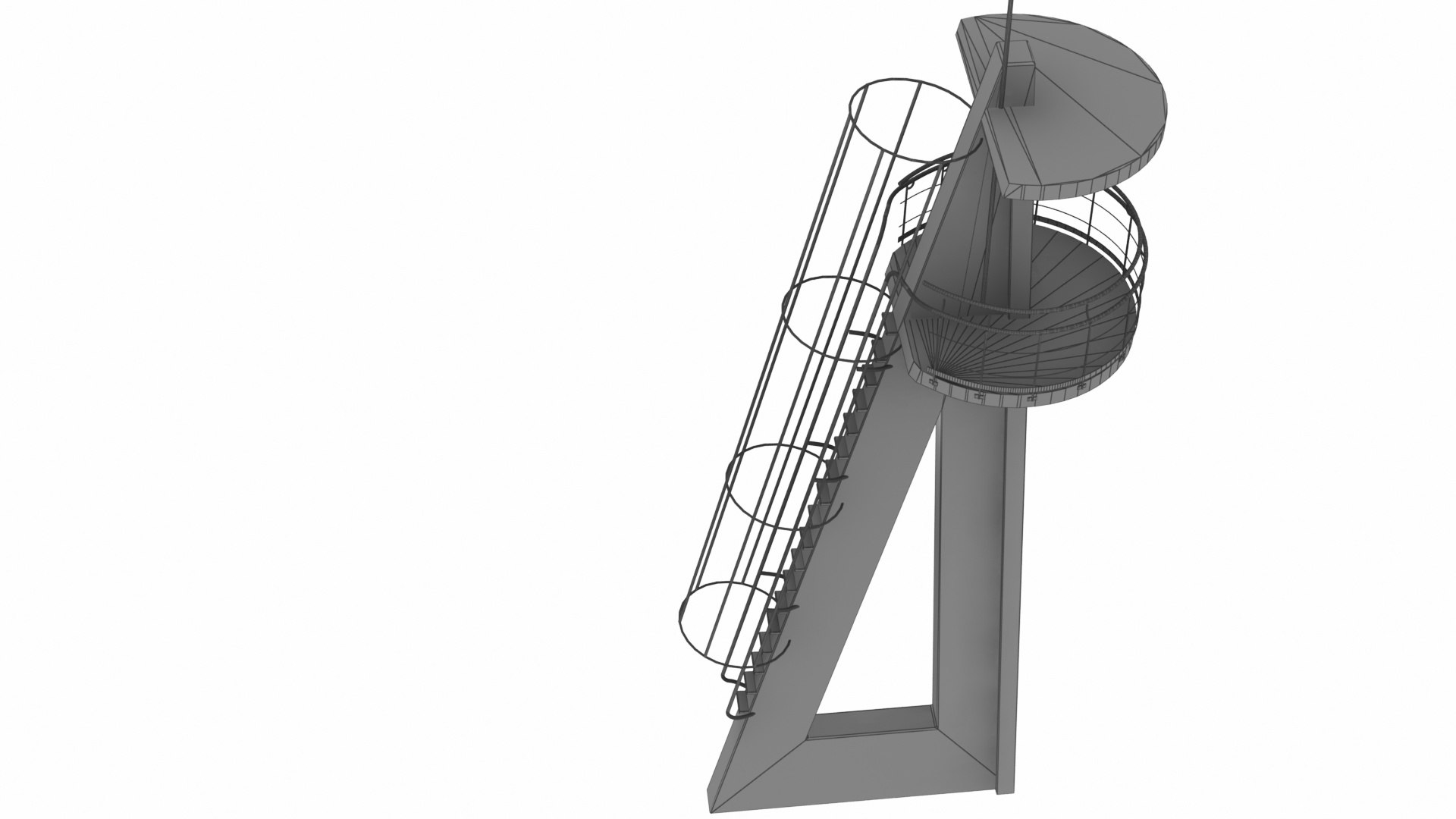 Futuristic Coast Guard Tower 01 3D Model - TurboSquid 2113401