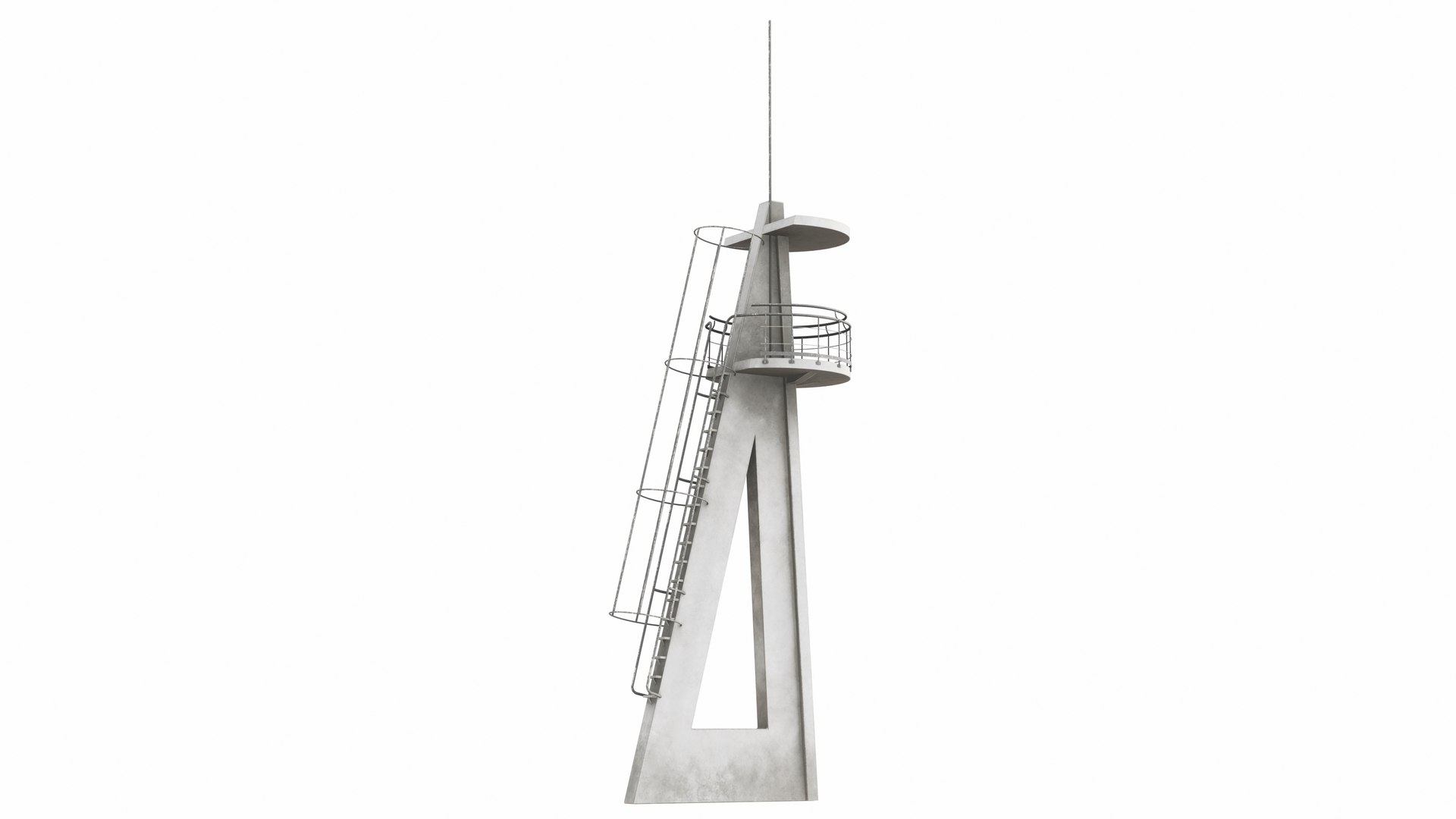 Futuristic Coast Guard Tower 01 3D Model - TurboSquid 2113401