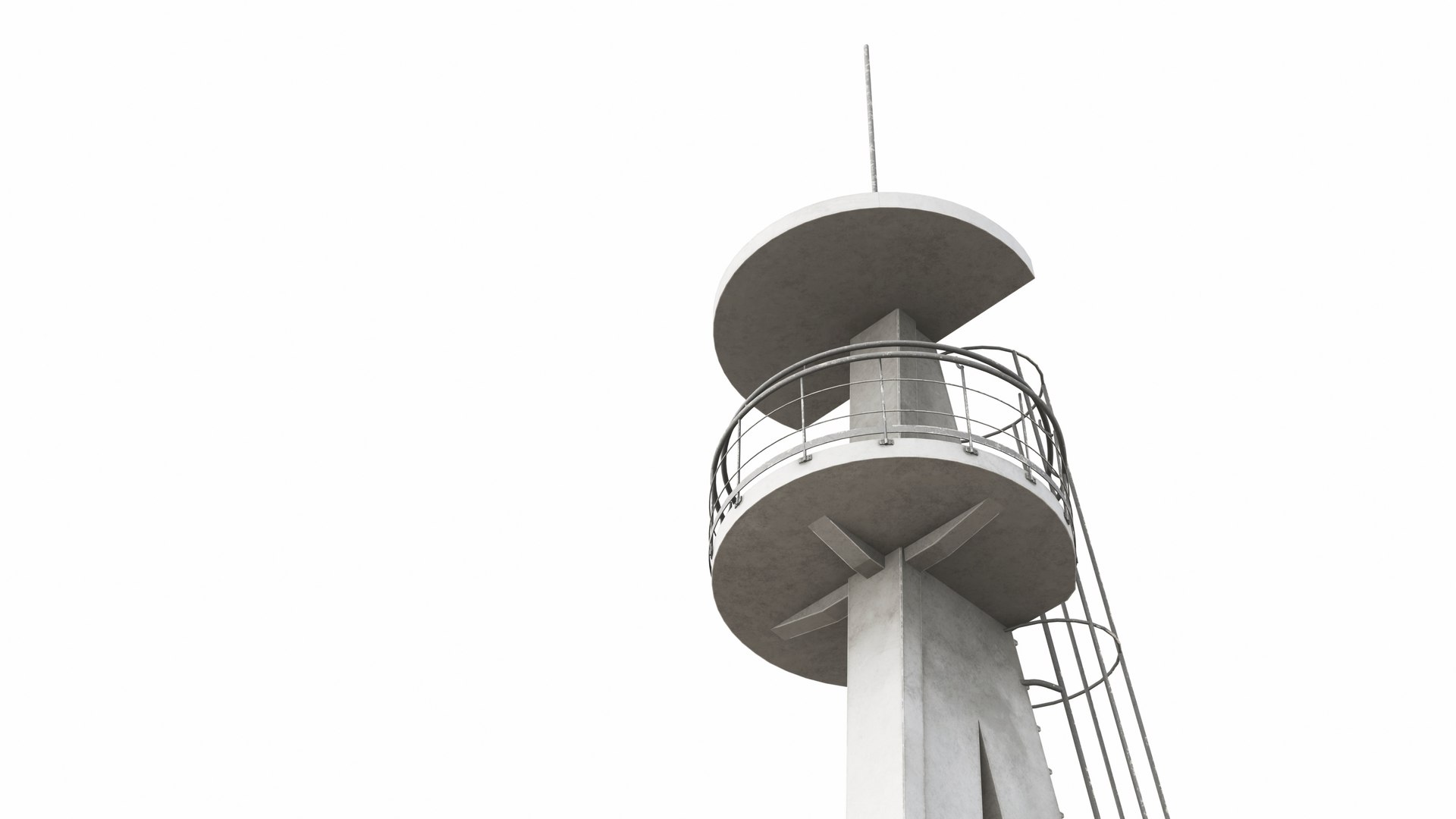 Futuristic Coast Guard Tower 01 3D Model - TurboSquid 2113401
