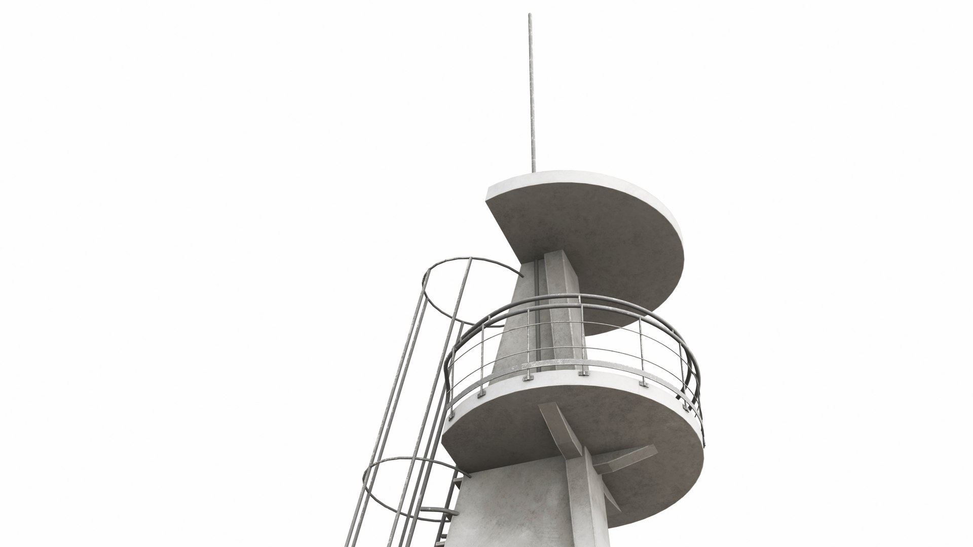 Futuristic Coast Guard Tower 01 3D Model - TurboSquid 2113401