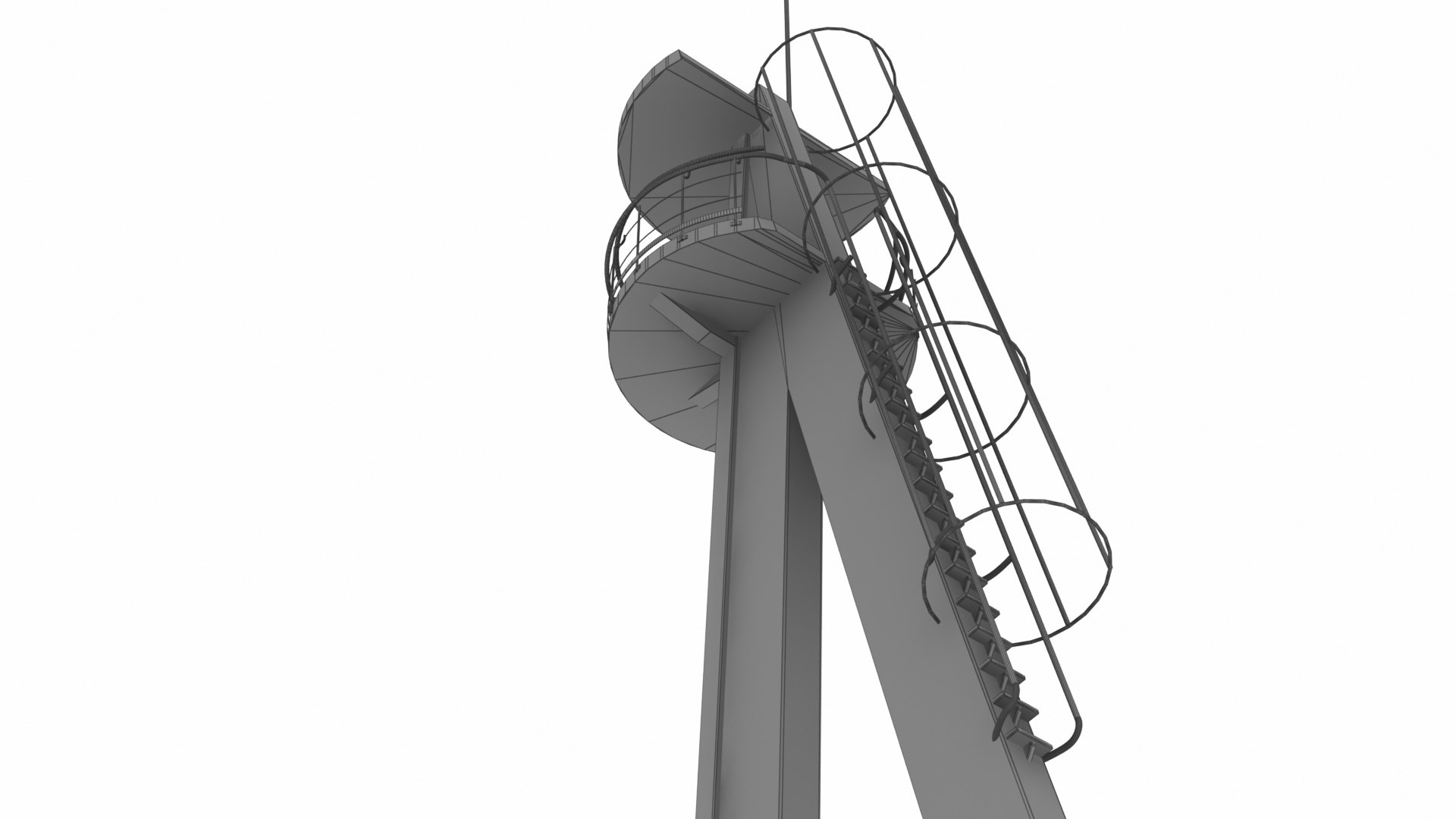 Futuristic Coast Guard Tower 01 3D Model - TurboSquid 2113401