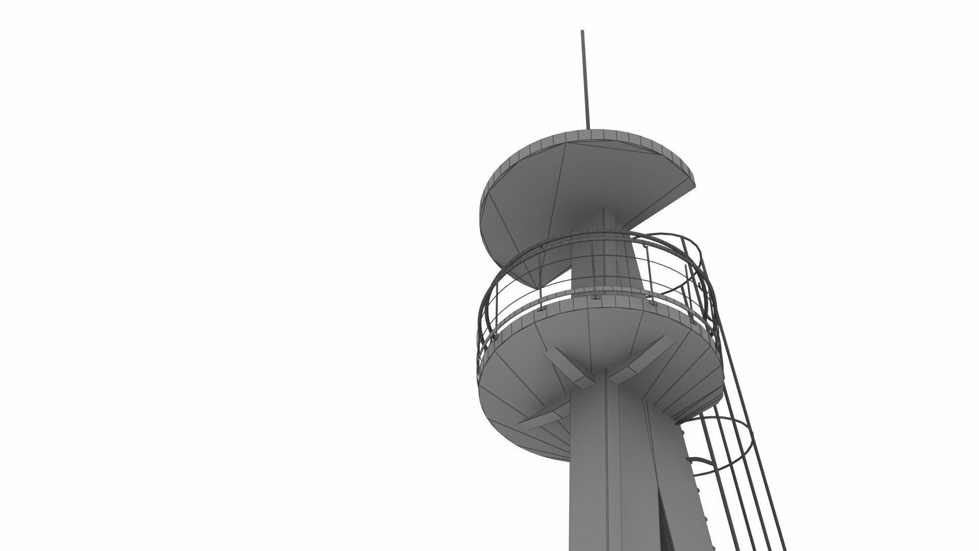 Futuristic Coast Guard Tower 01 3D Model - TurboSquid 2113401