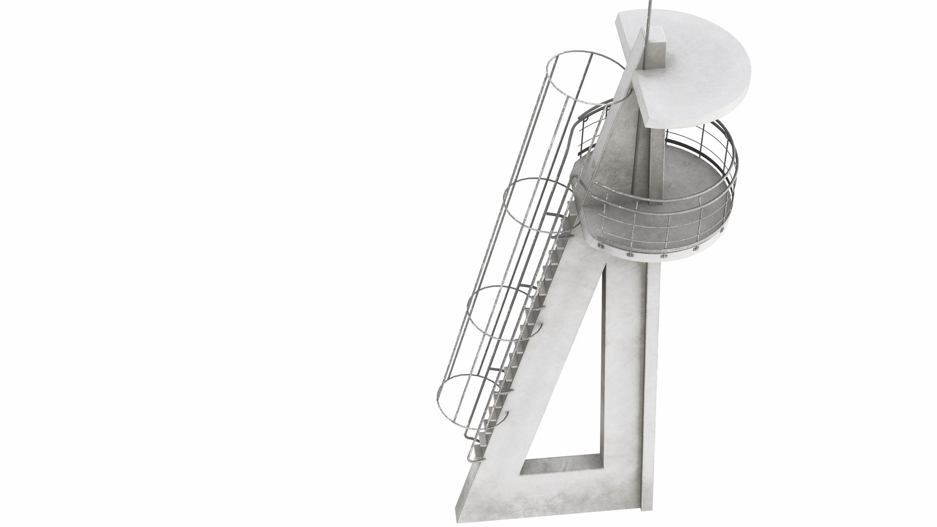 Futuristic Coast Guard Tower 01 3D Model - TurboSquid 2113401