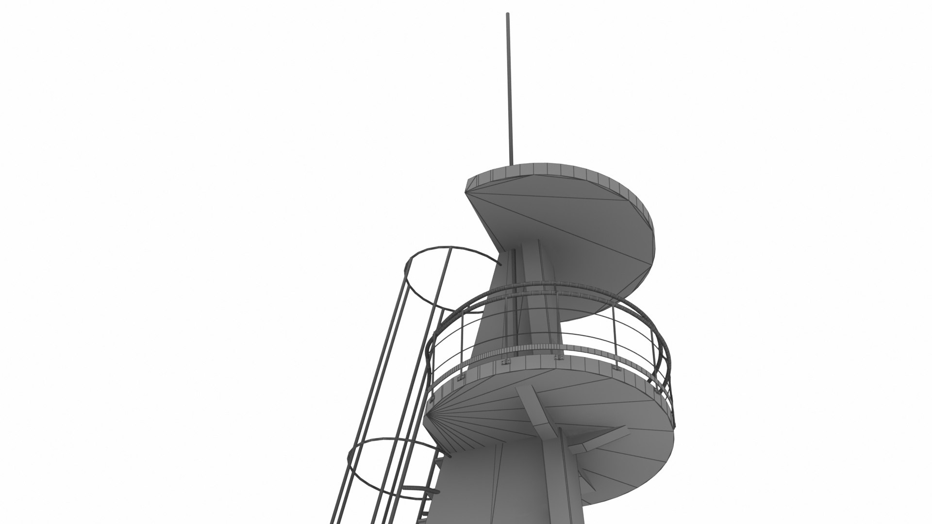Futuristic Coast Guard Tower 01 3D Model - TurboSquid 2113401