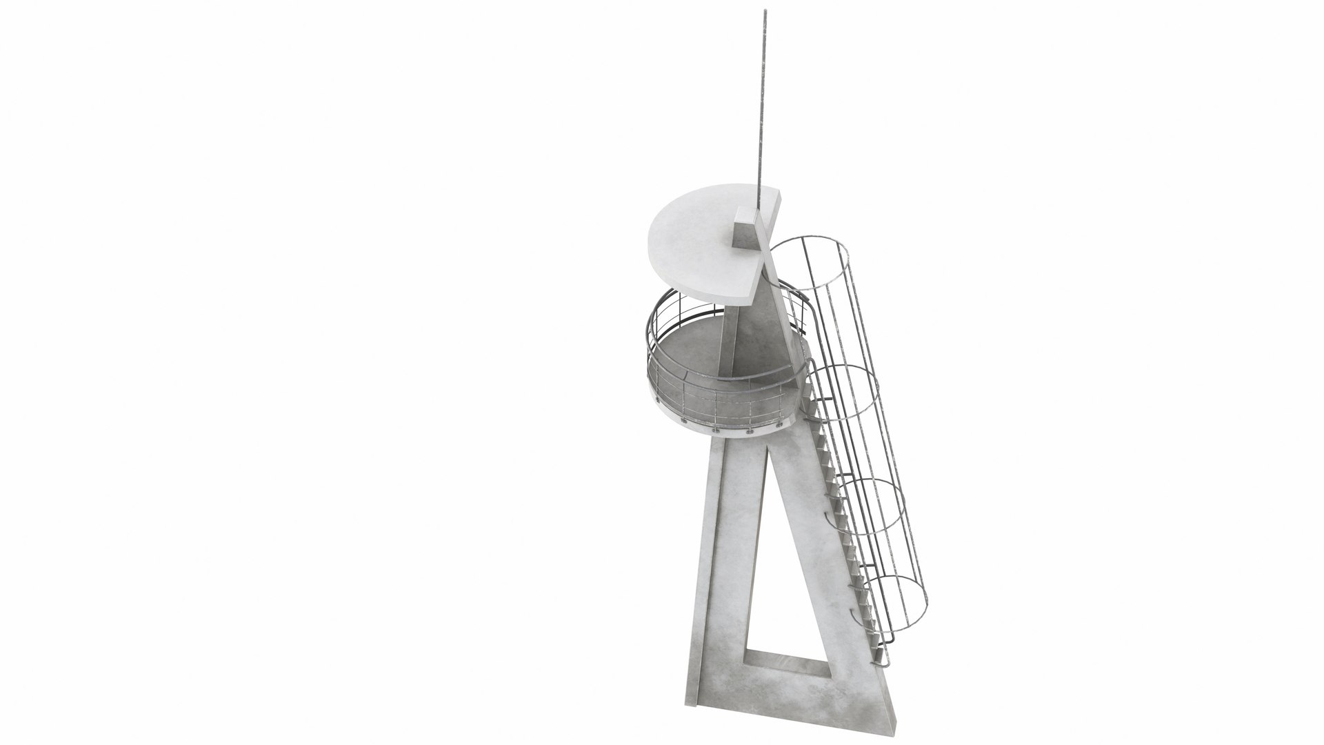 Futuristic Coast Guard Tower 01 3D Model - TurboSquid 2113401