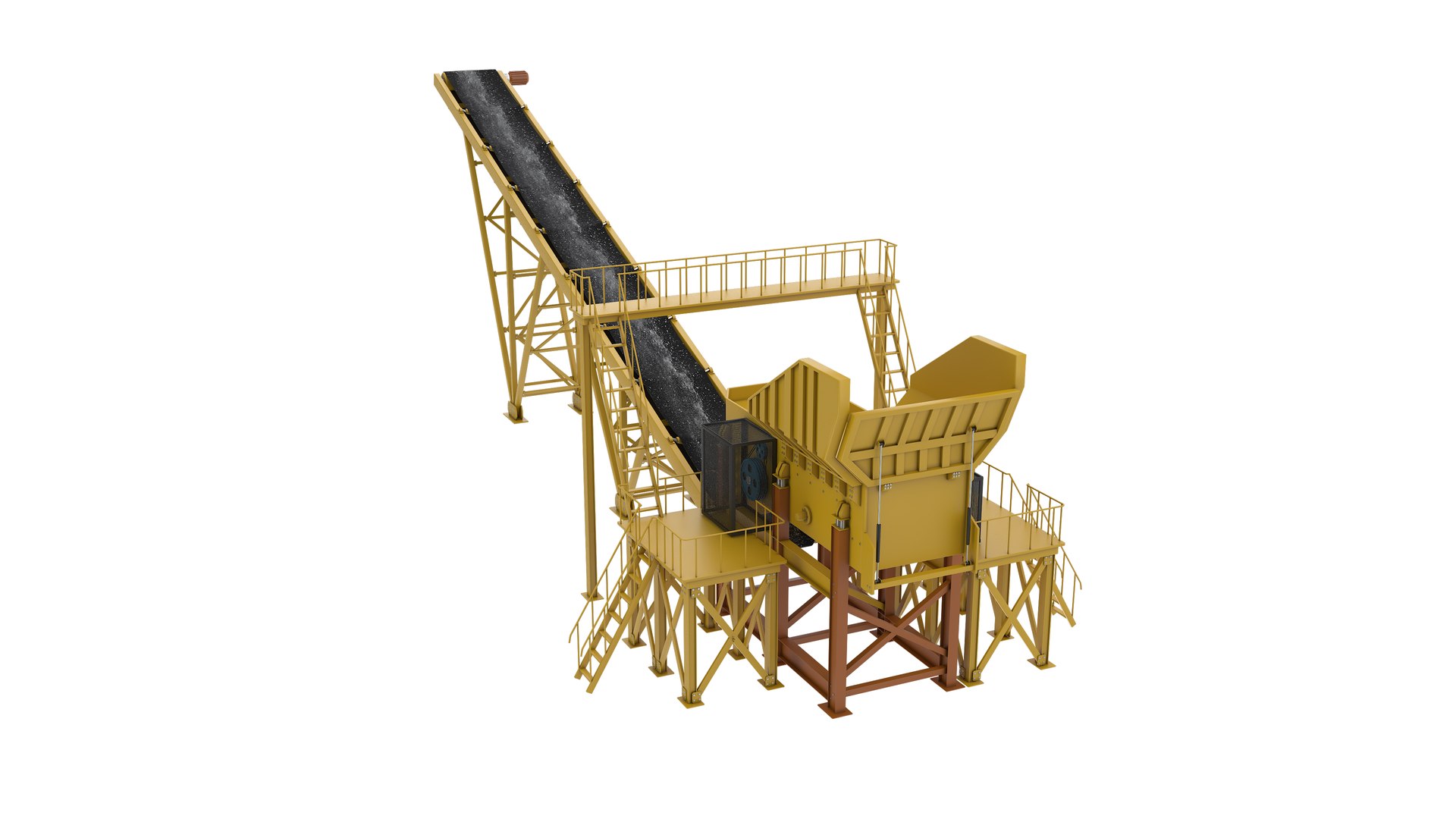 Mining Machinery Equipment 3D Model - TurboSquid 2207418