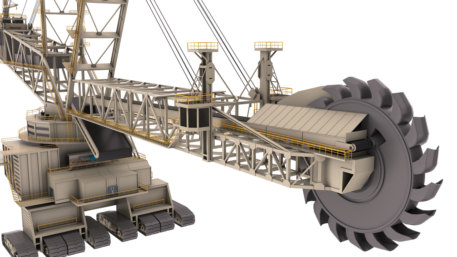 Mining Machinery Equipment 3D Model - TurboSquid 2207418