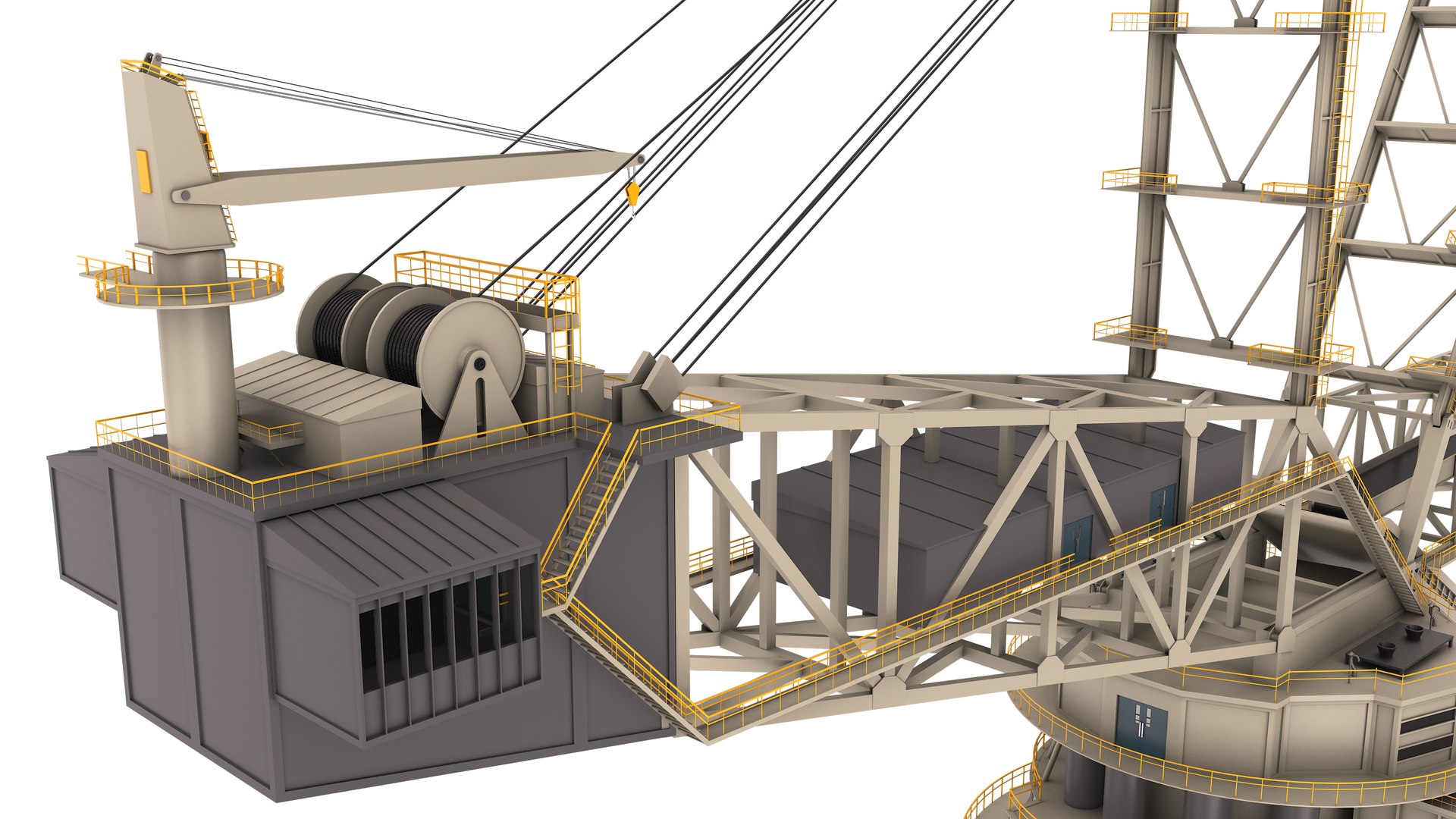 Mining Machinery Equipment 3D Model - TurboSquid 2207418