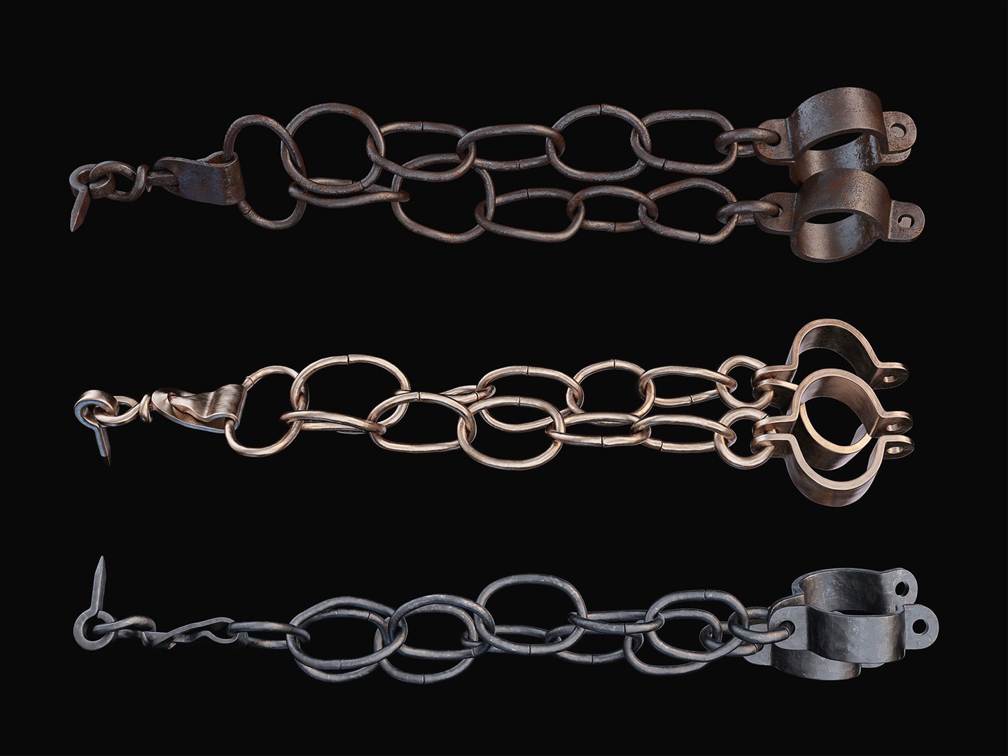 3d Model Jail Shackles