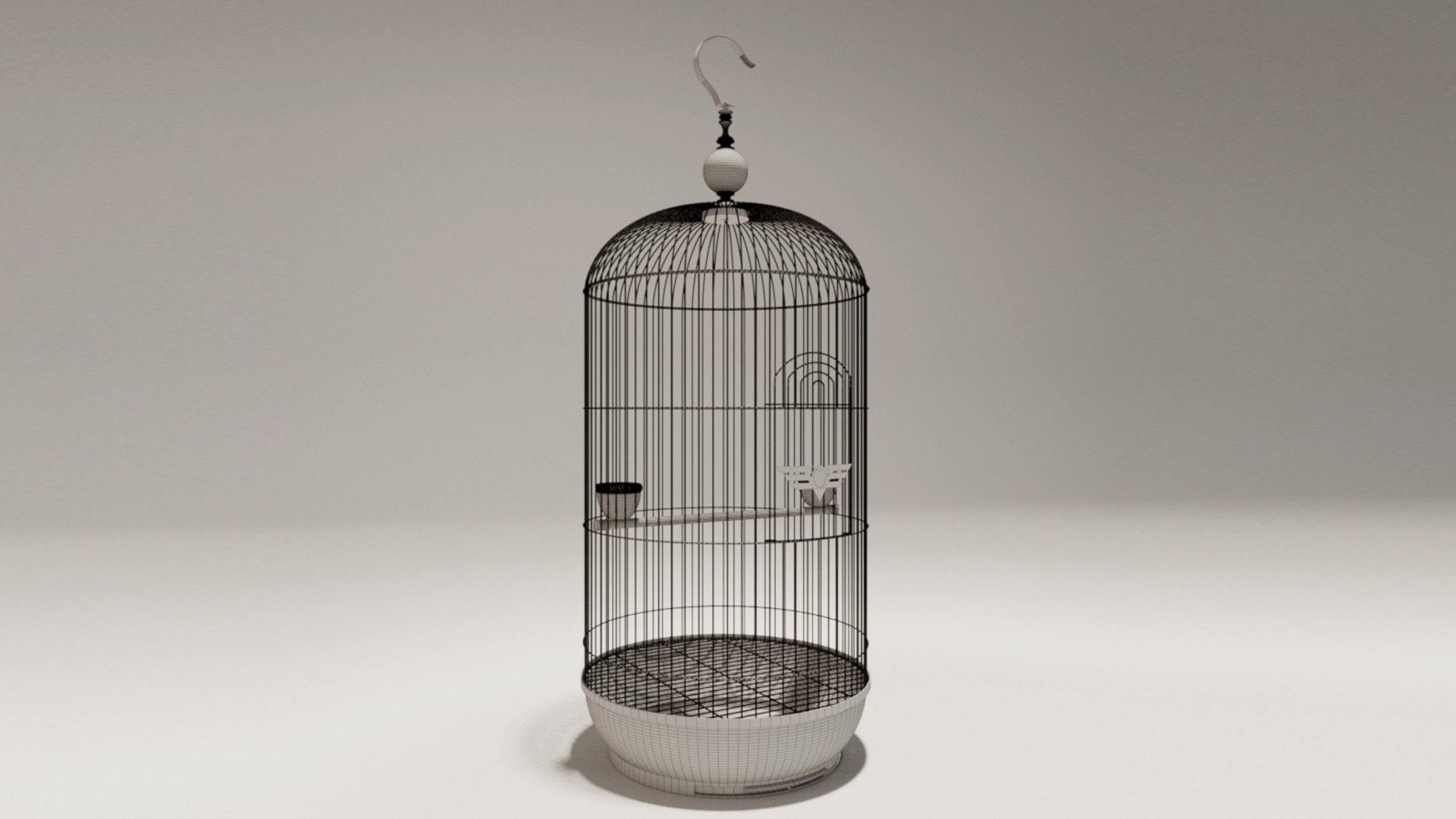3D bird cage model - TurboSquid 1548312