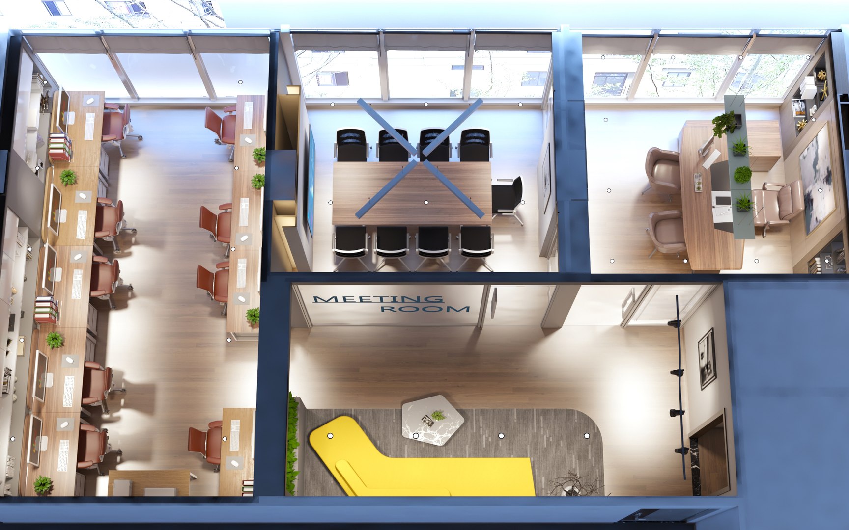 3D Model Modern Office - TurboSquid 2034037