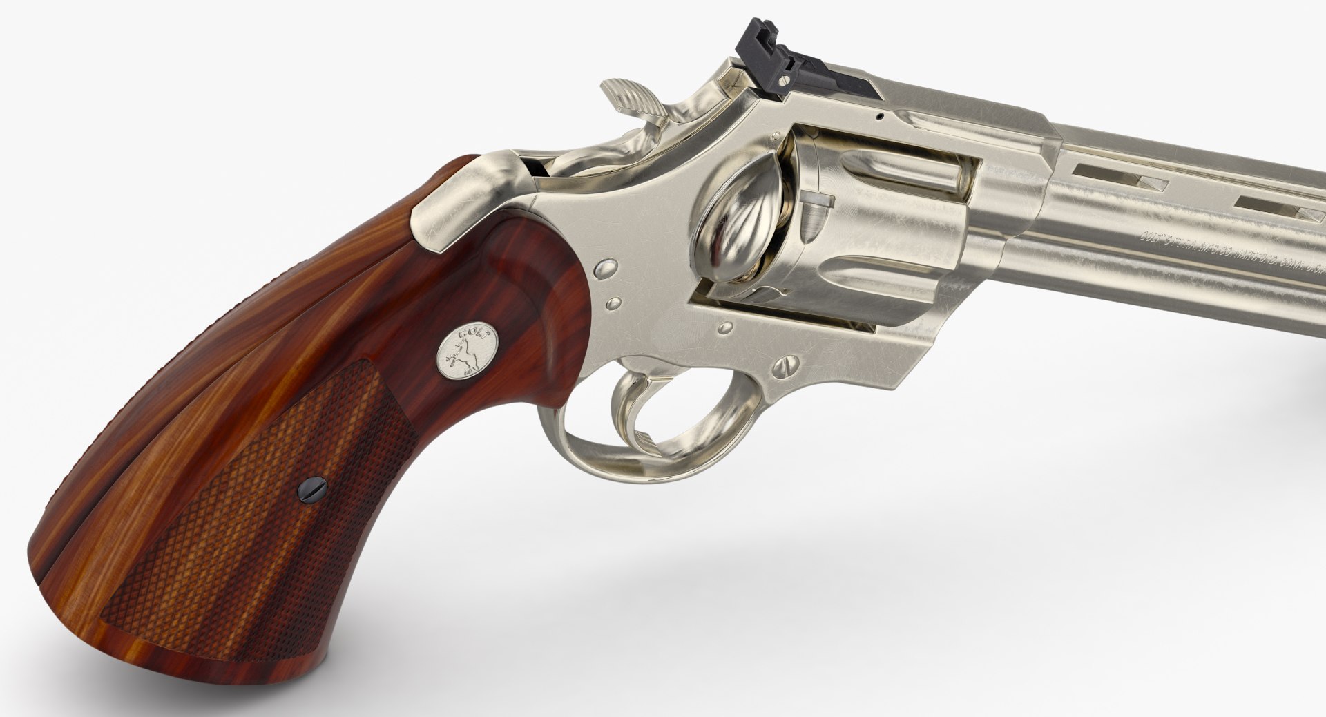 Revolver Colt Python 3d Model