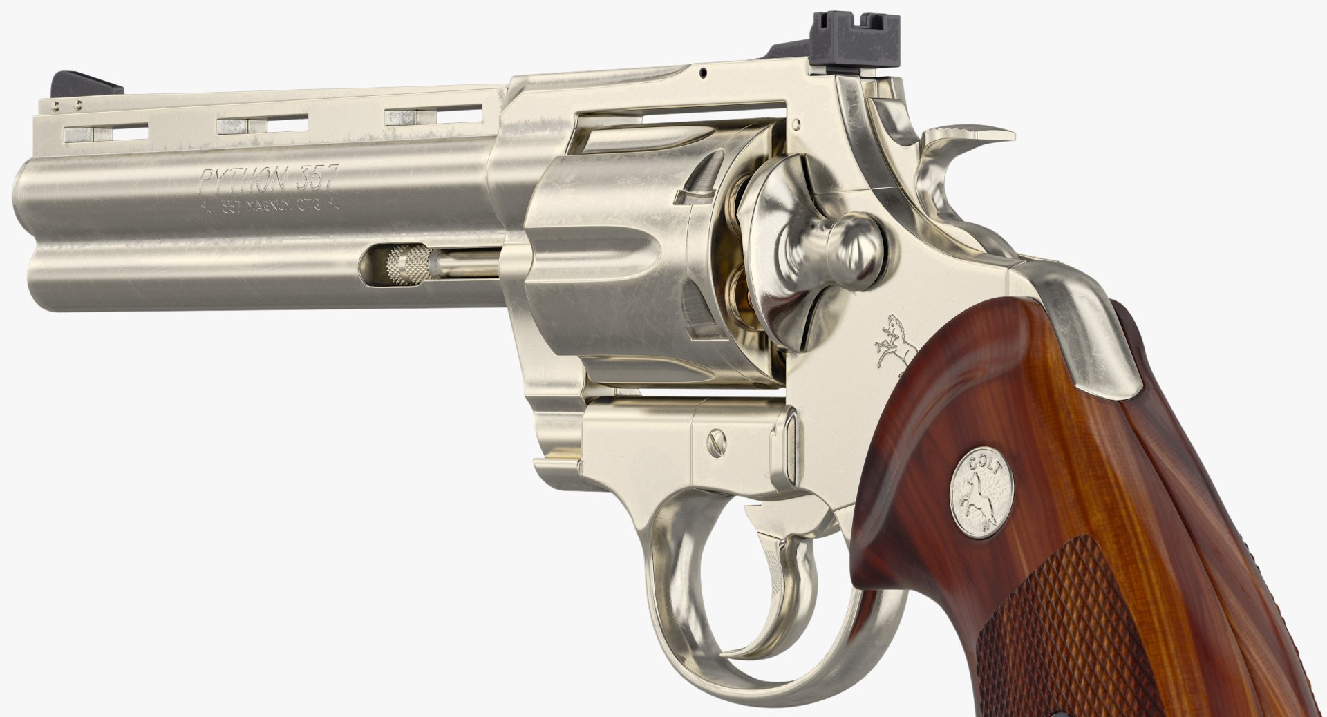 Revolver Colt Python 3d Model
