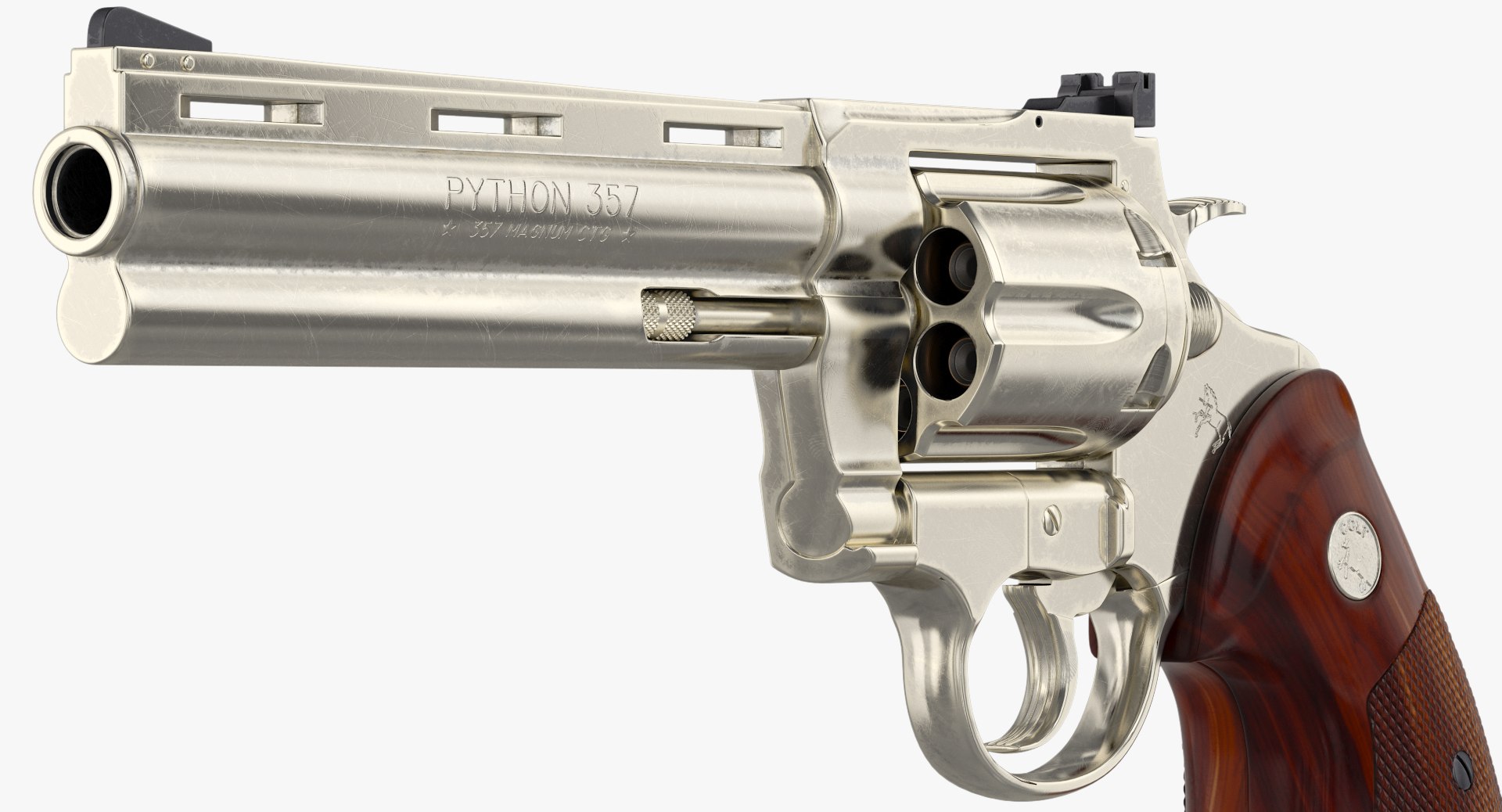 Revolver Colt Python 3d Model