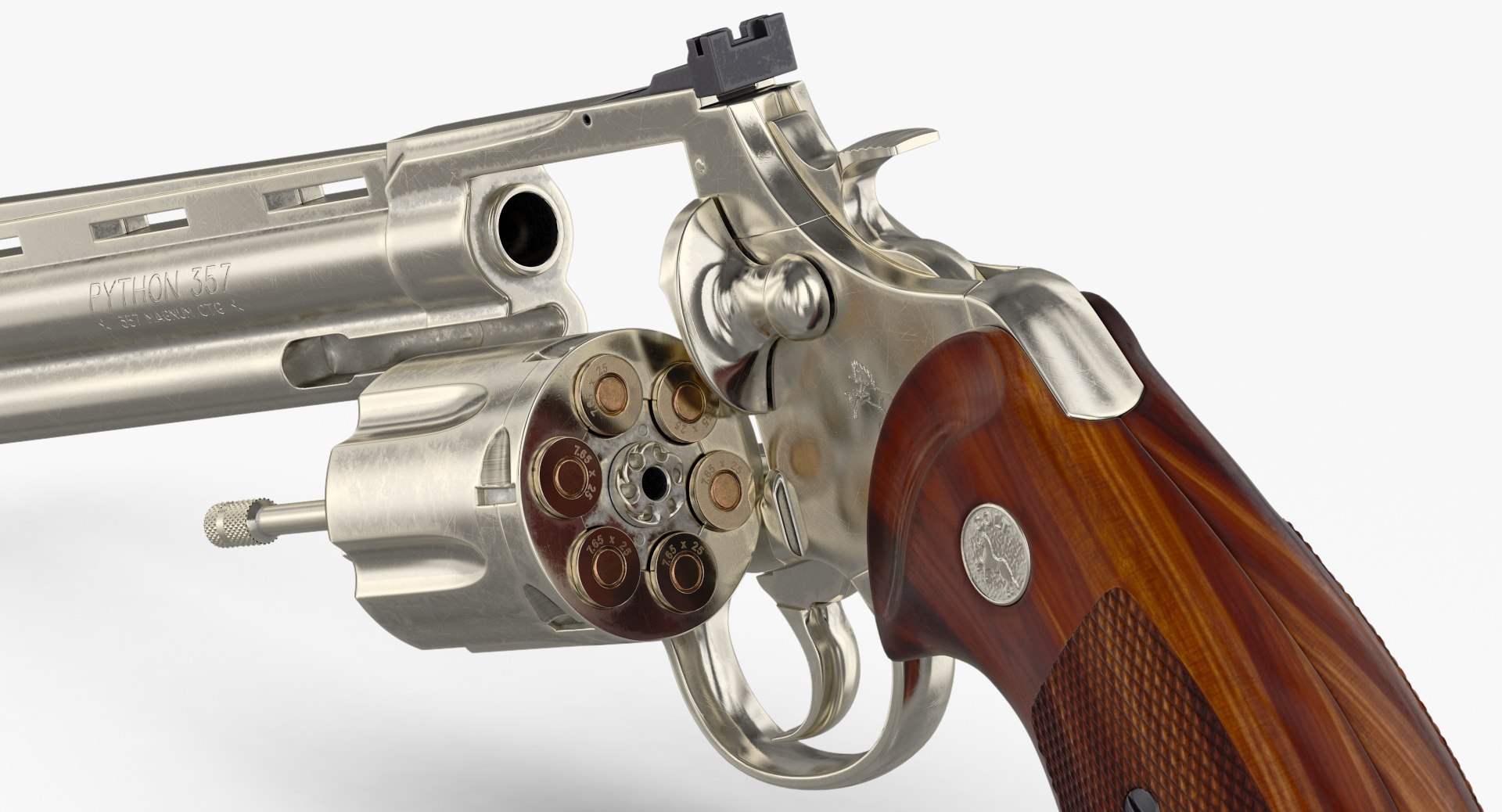 Revolver Colt Python 3d Model