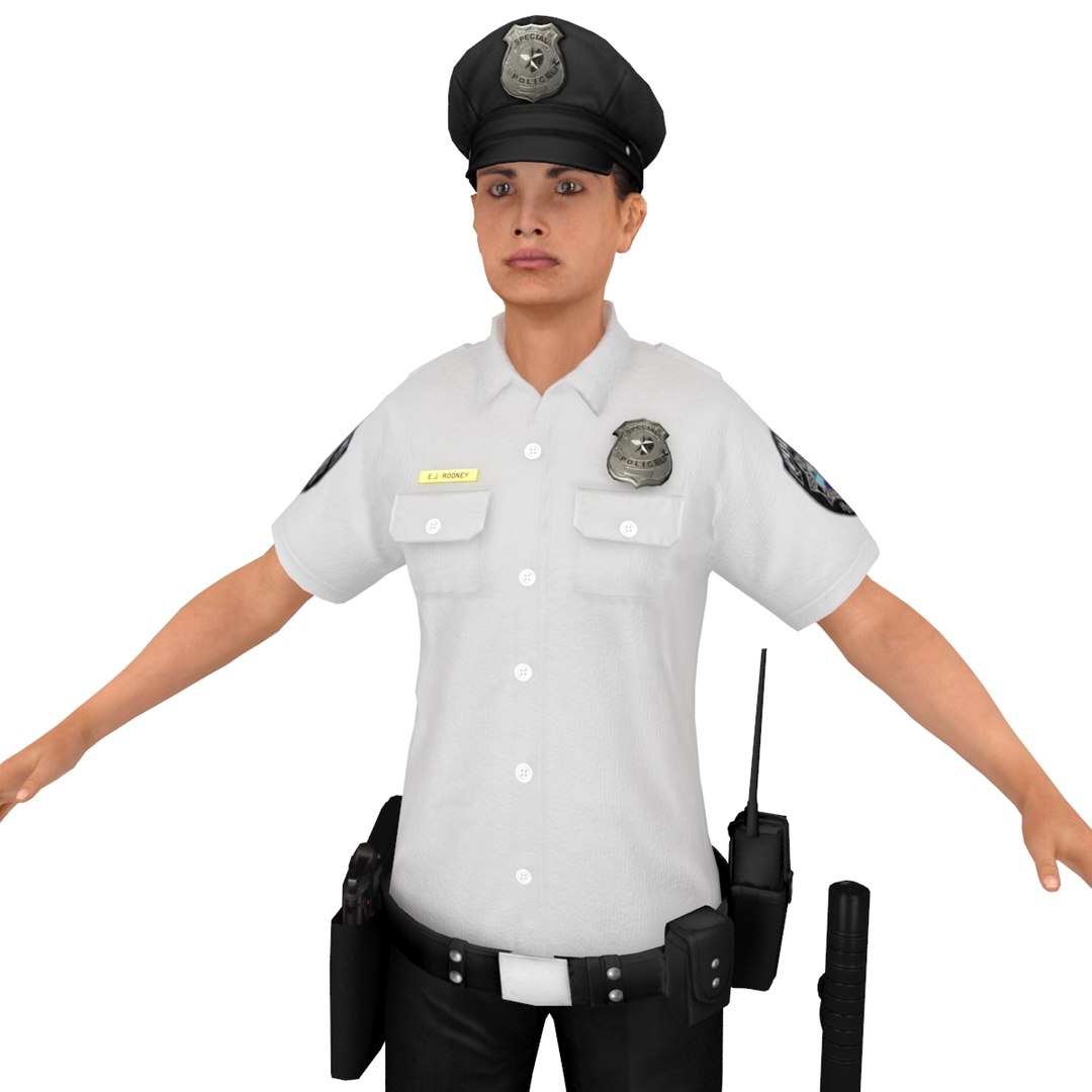 Female Police Officer 3D Model - TurboSquid 1321824