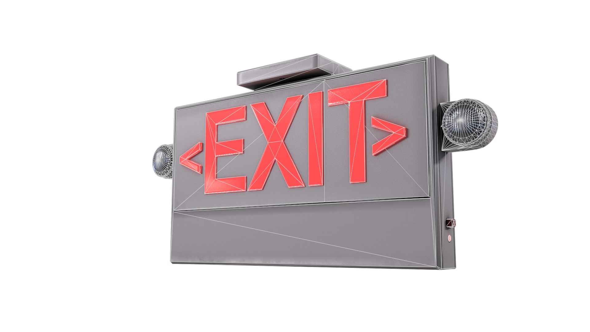 3D Model Exit Sign - TurboSquid 1743951