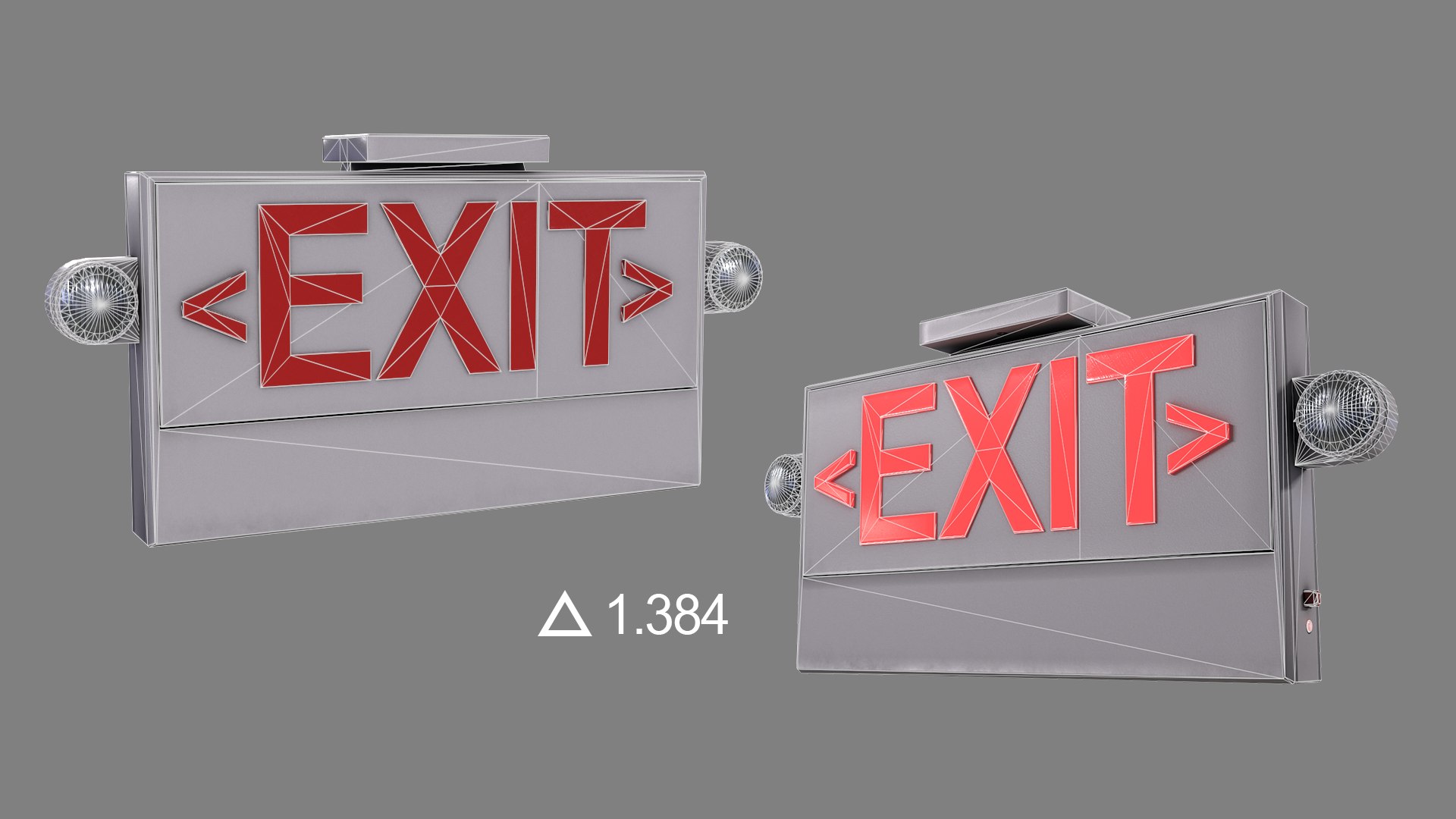 3D Model Exit Sign - TurboSquid 1743951