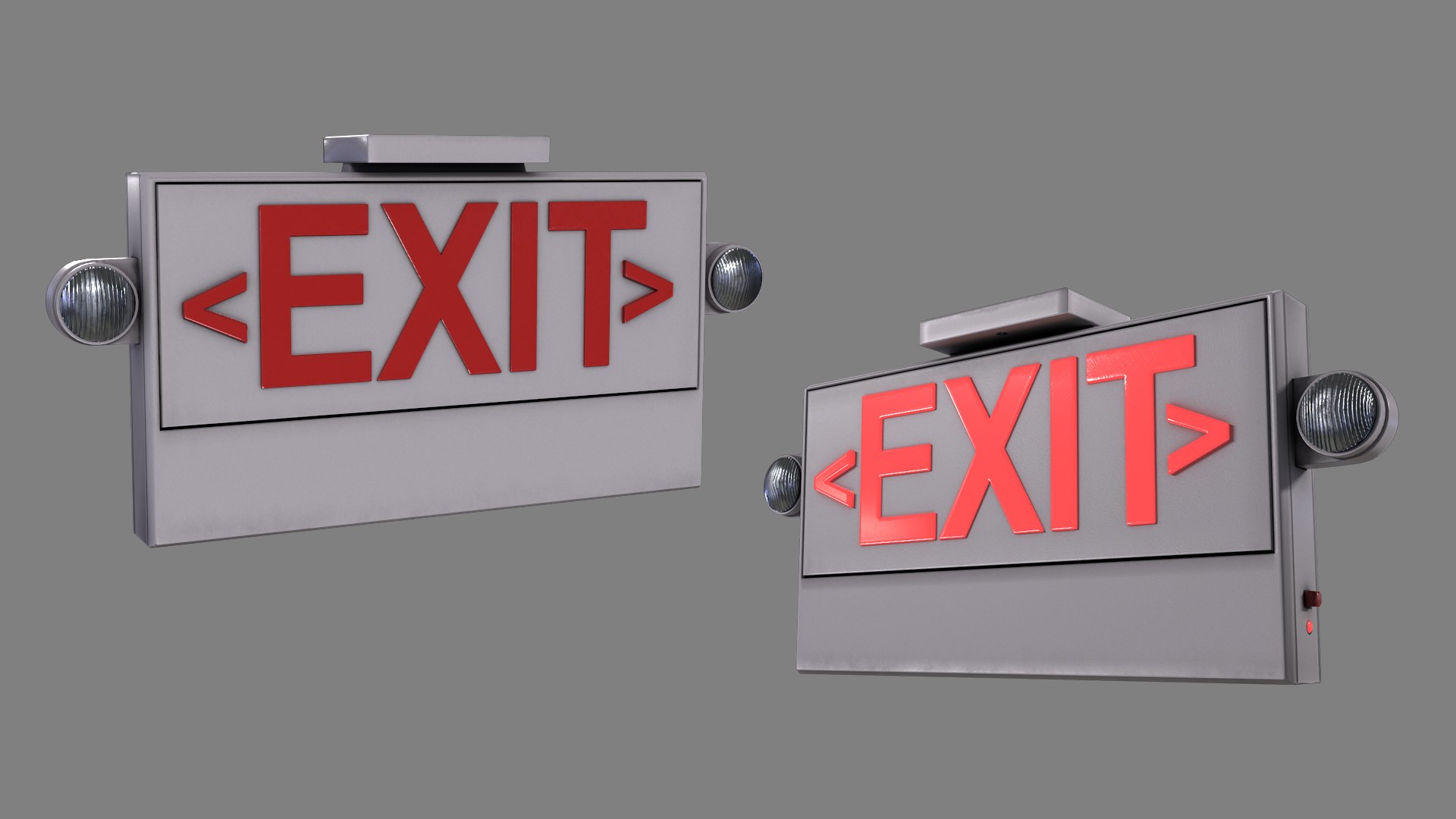 3D Model Exit Sign - TurboSquid 1743951