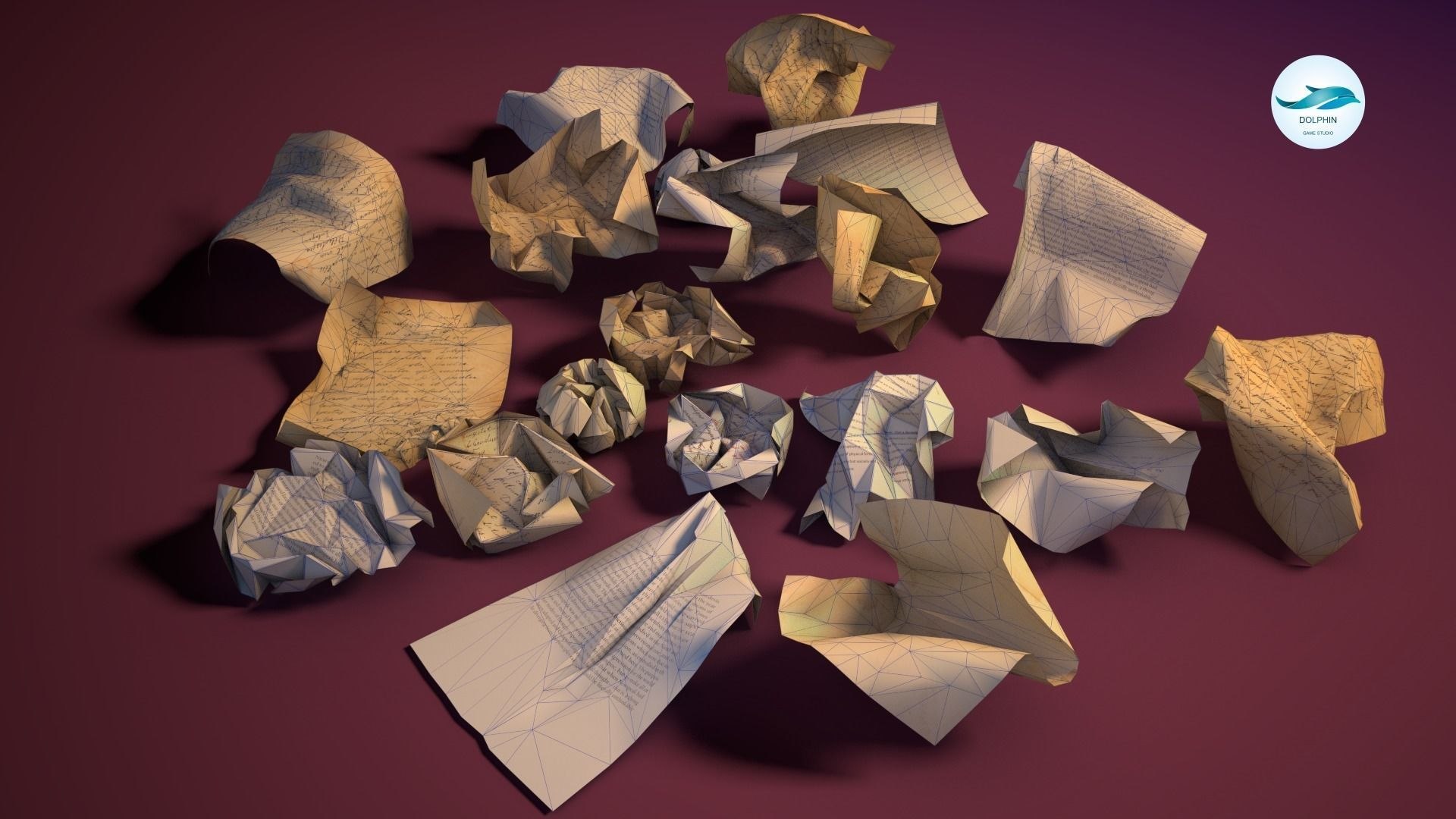 Crumpled Paper 3D Model - TurboSquid 2196827