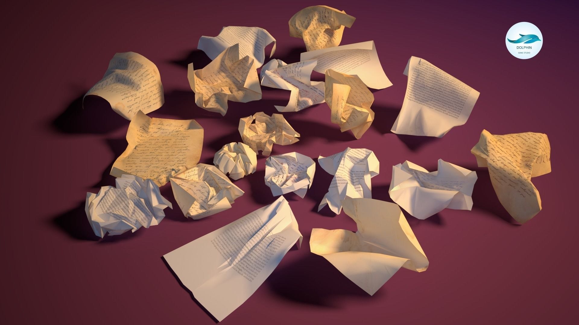 Crumpled Paper 3D Model - TurboSquid 2196827