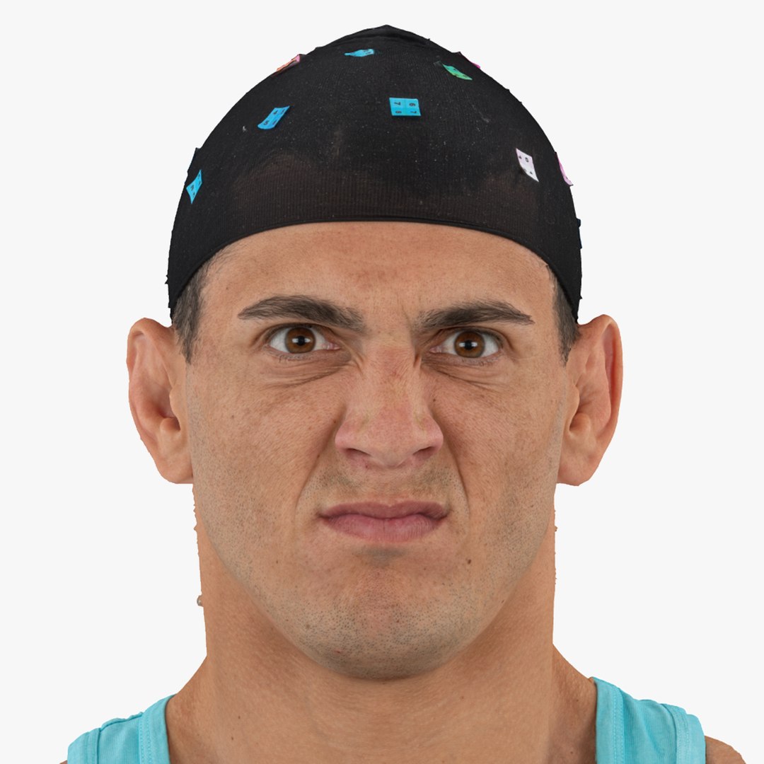 3D mike human head nasolabial - TurboSquid 1588709