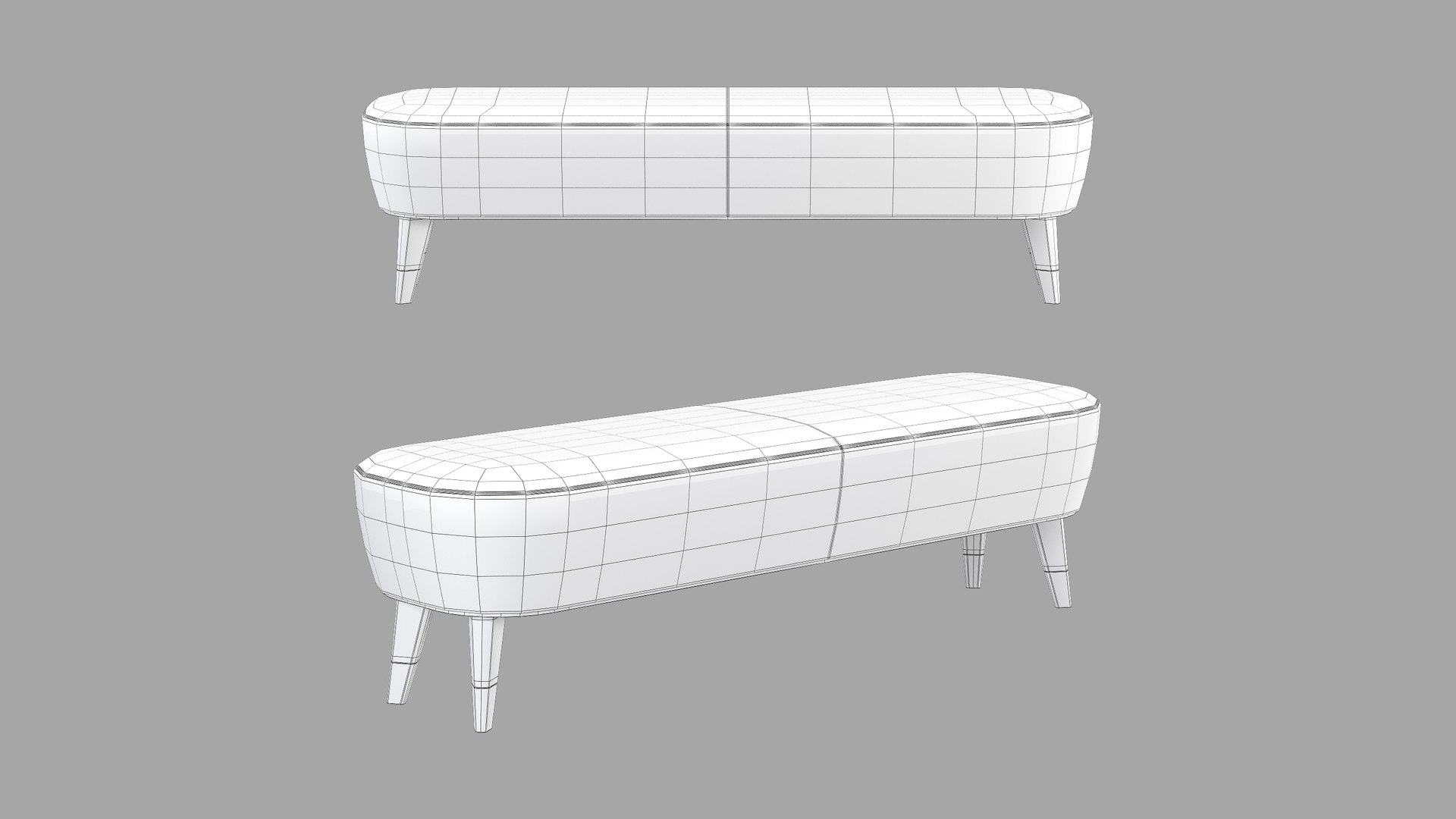 Roche Bobois Eden-rock Bench 3D - TurboSquid 2206483