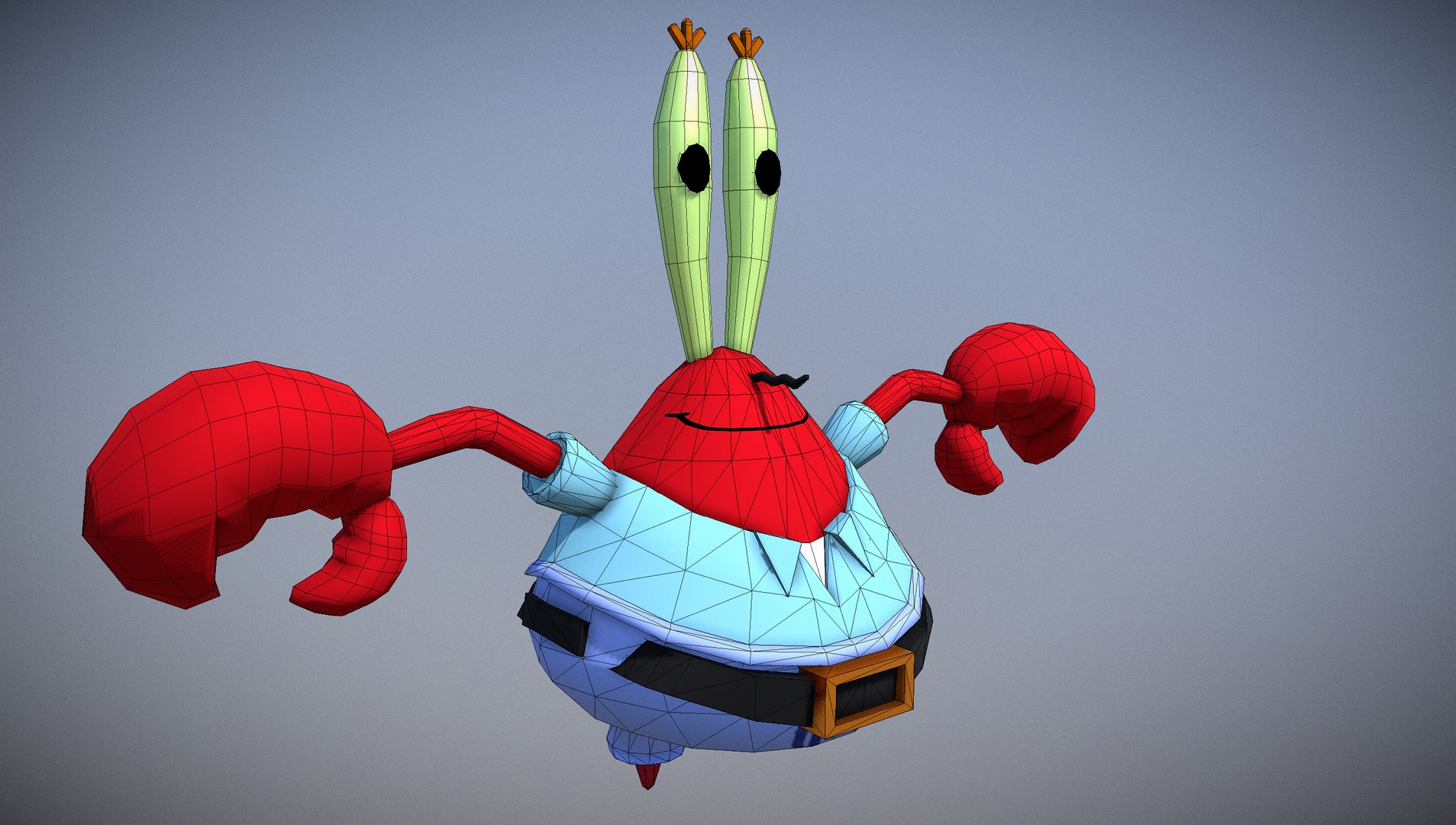 Free 3D Krabs Mr - TurboSquid 1341762