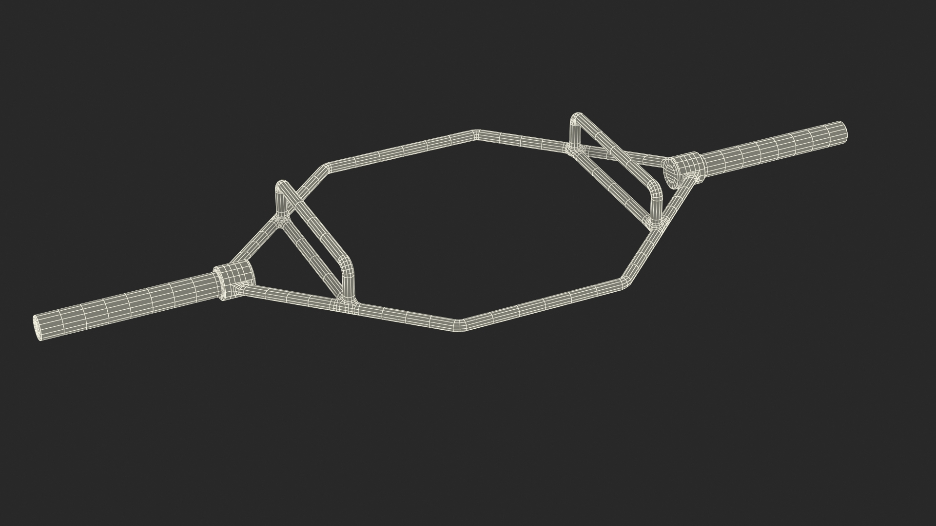 3D Olympic Hex Weight Lifting Trap Bar Model - TurboSquid 1828146