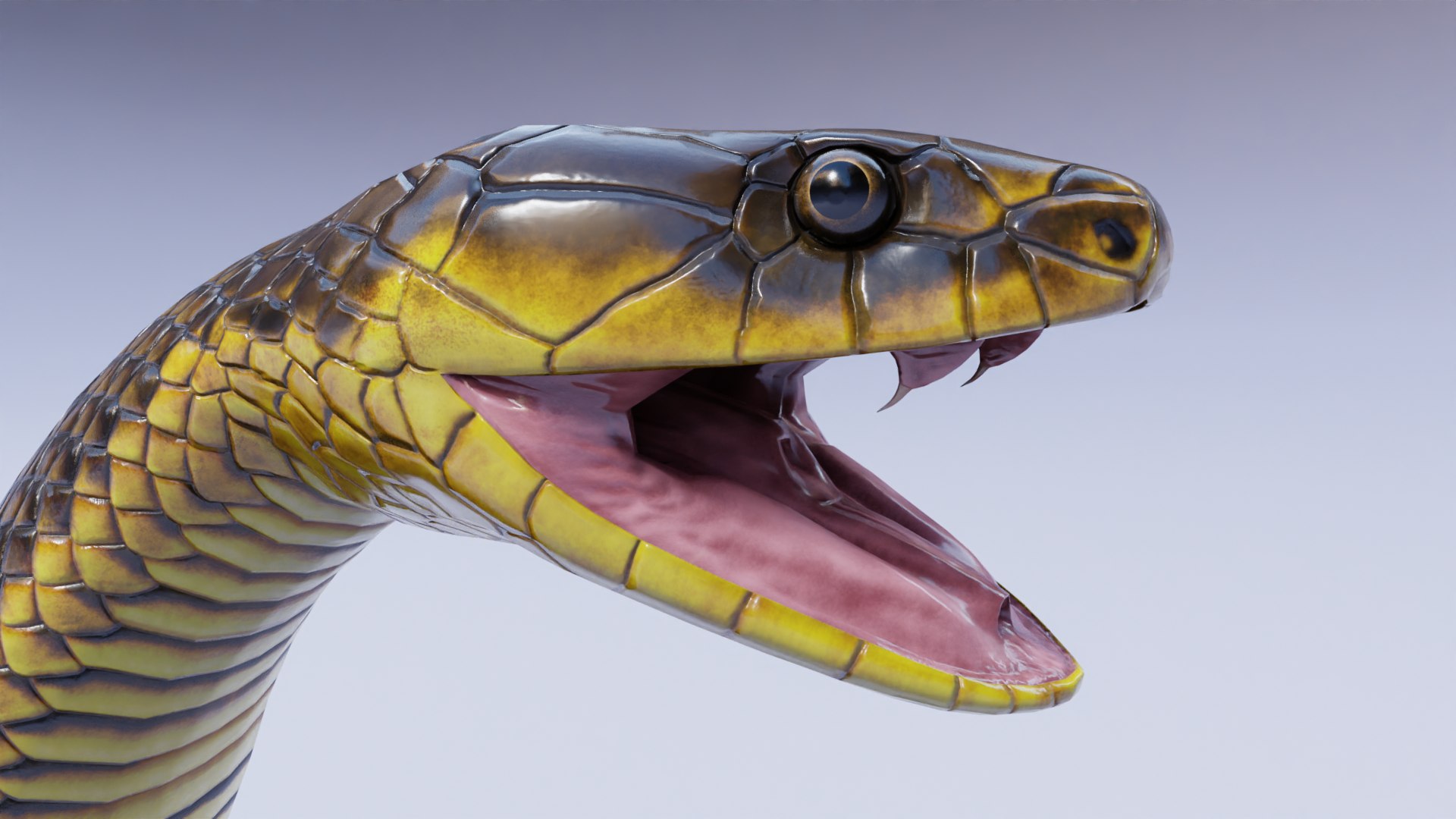 3D Rigged Tiger Snake - TurboSquid 1952302