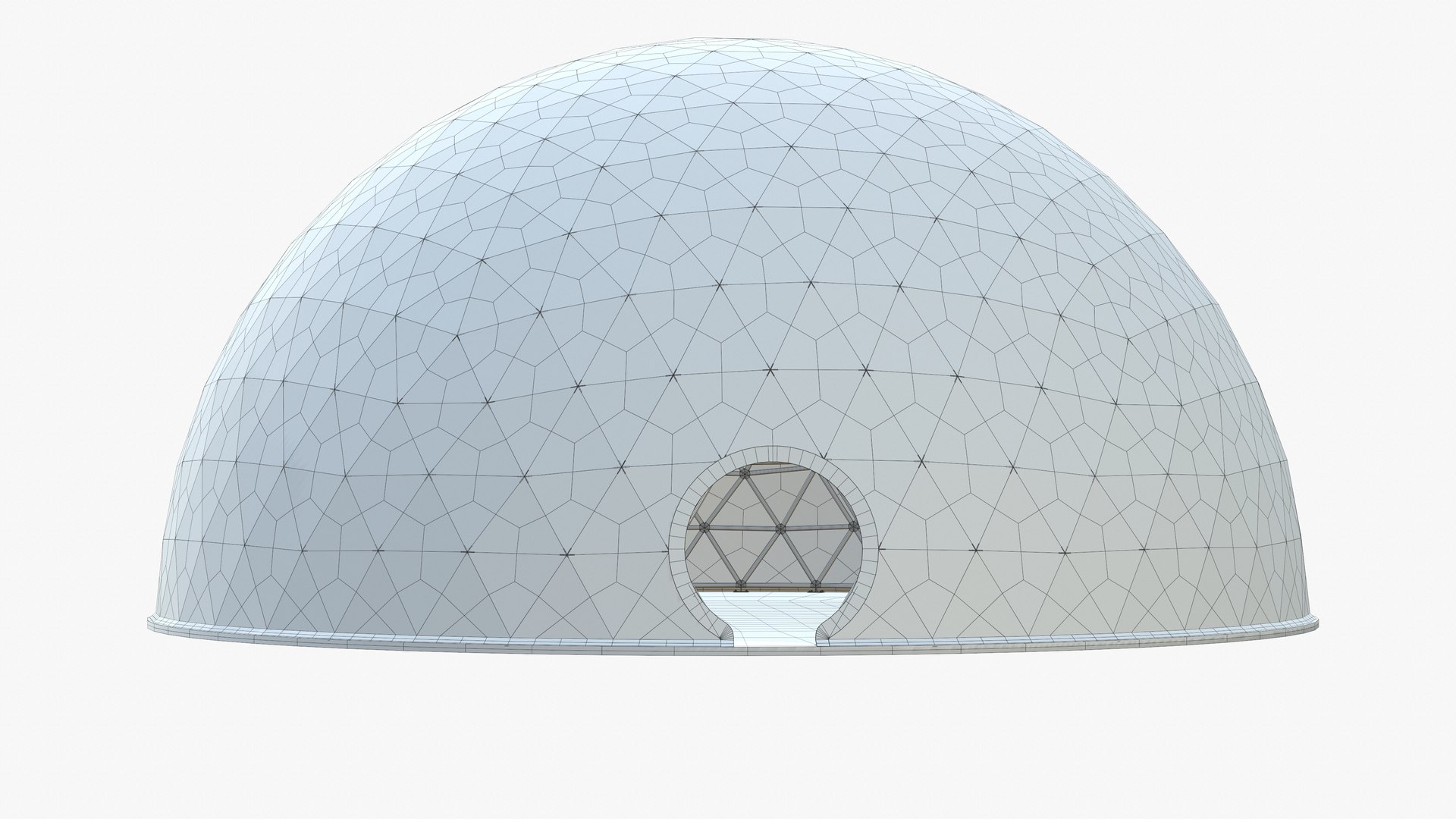 Geodesic Dome V8 Structure 3D Model - TurboSquid 1898014
