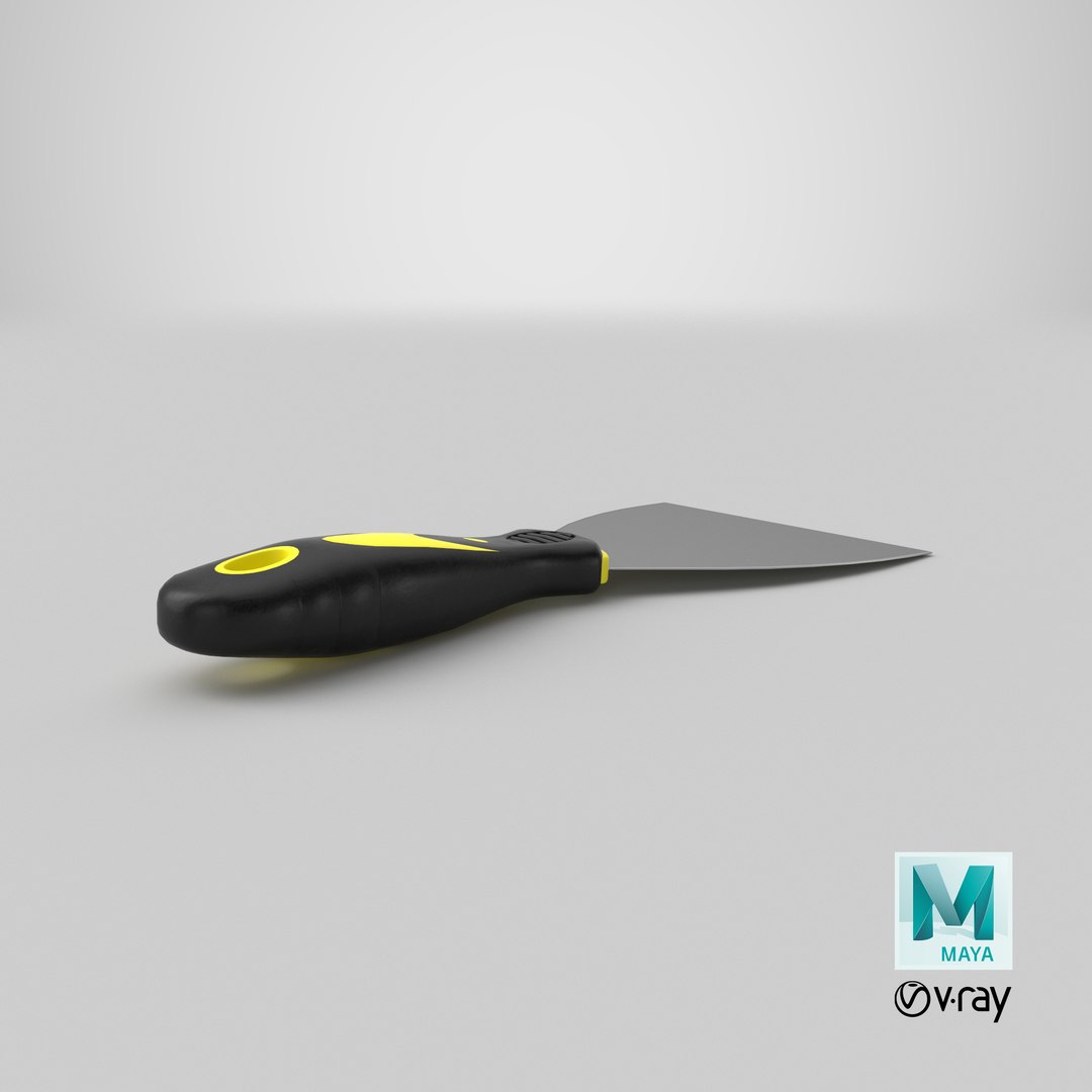 3D Paint Scraper 03 Clean And Dirty Model - TurboSquid 2098336