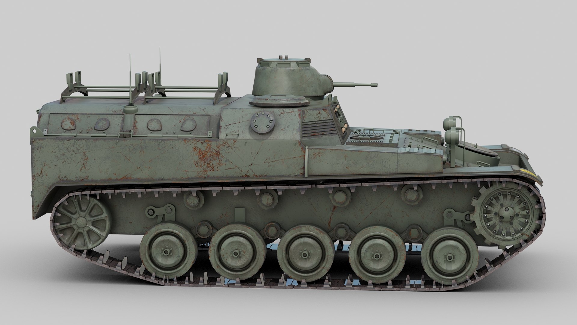 Combat Apc Army 3d Model