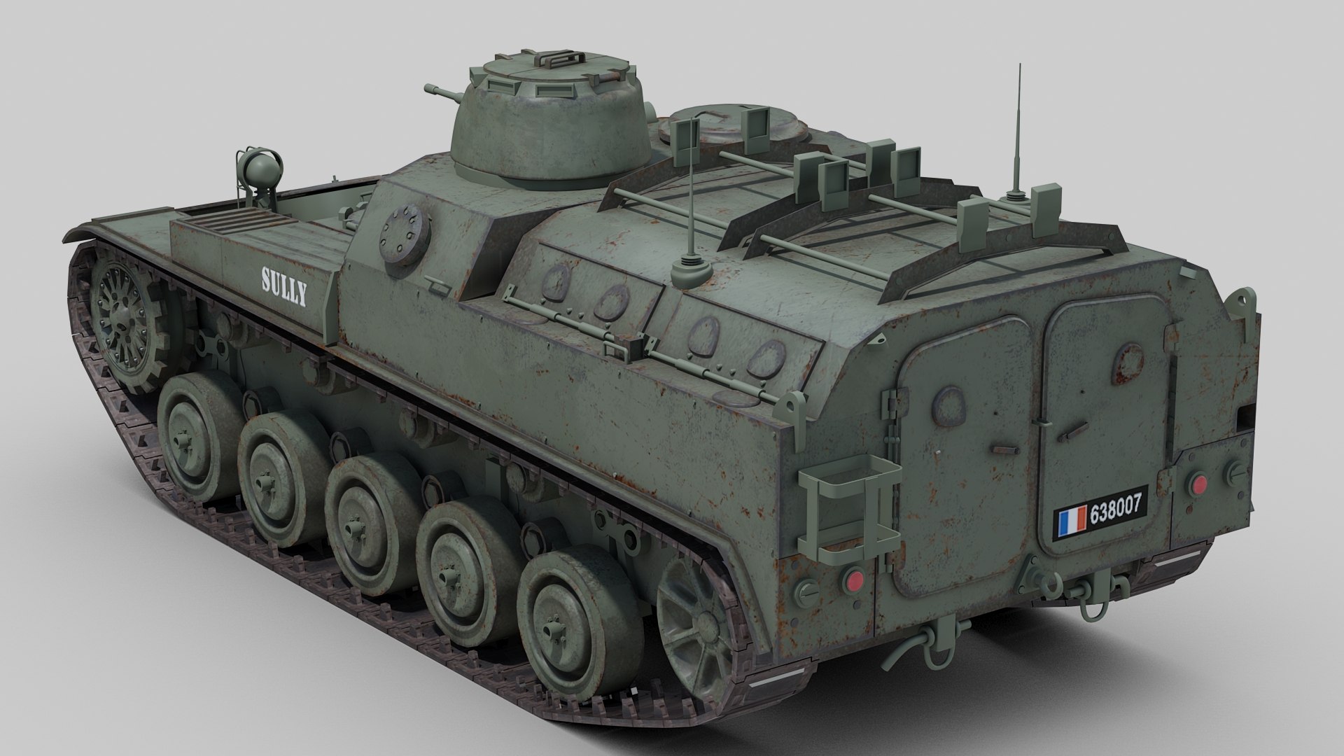Combat Apc Army 3d Model