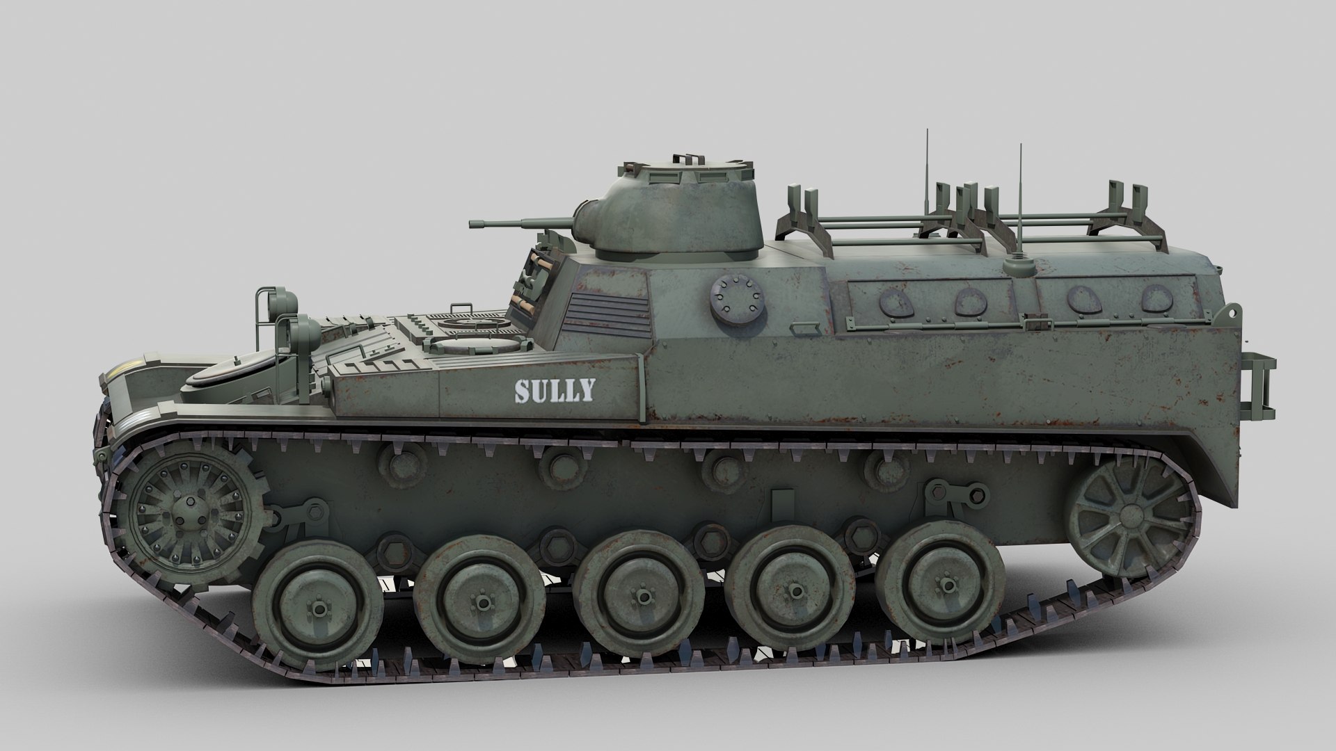 Combat Apc Army 3d Model