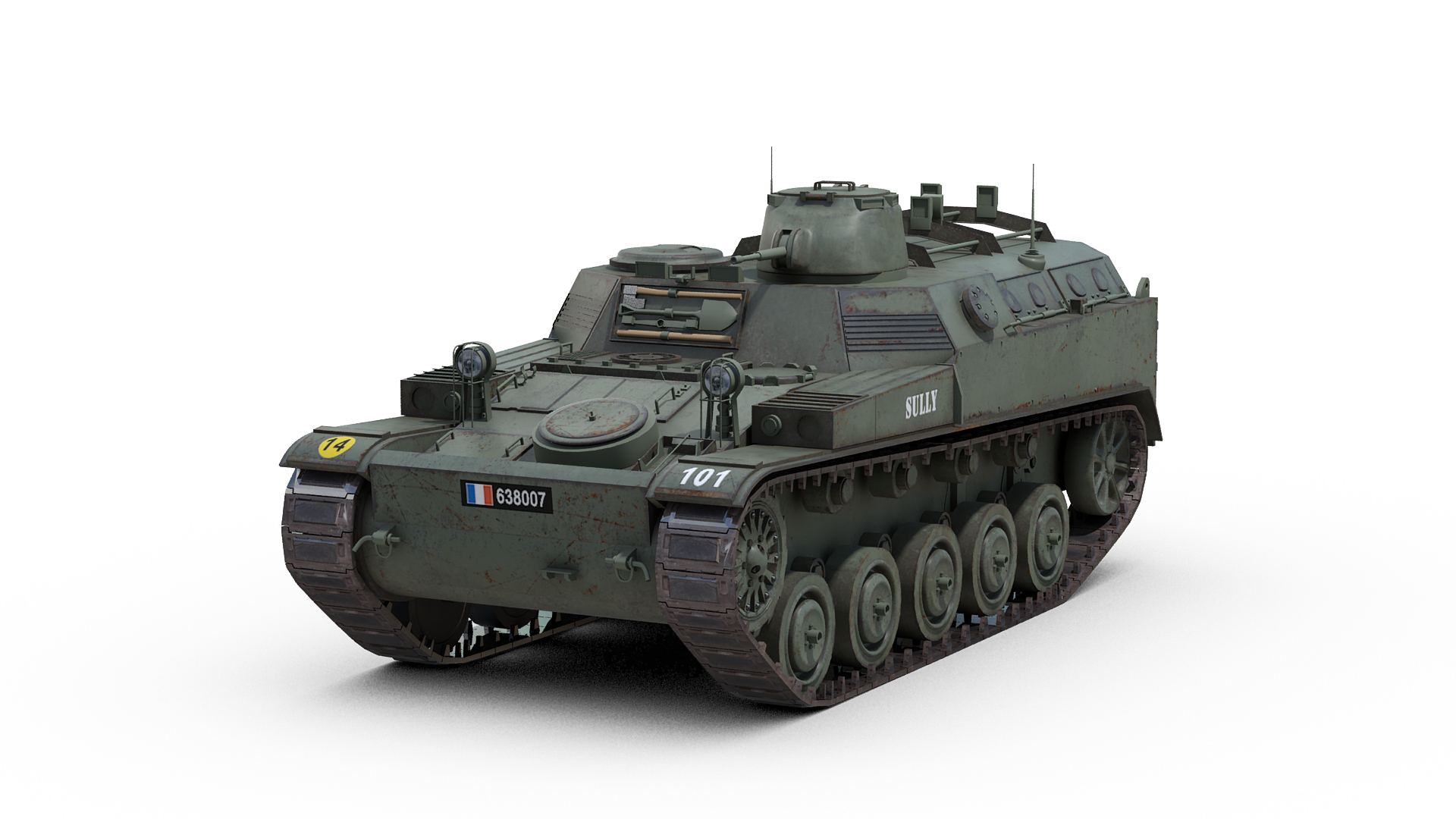 Combat Apc Army 3d Model