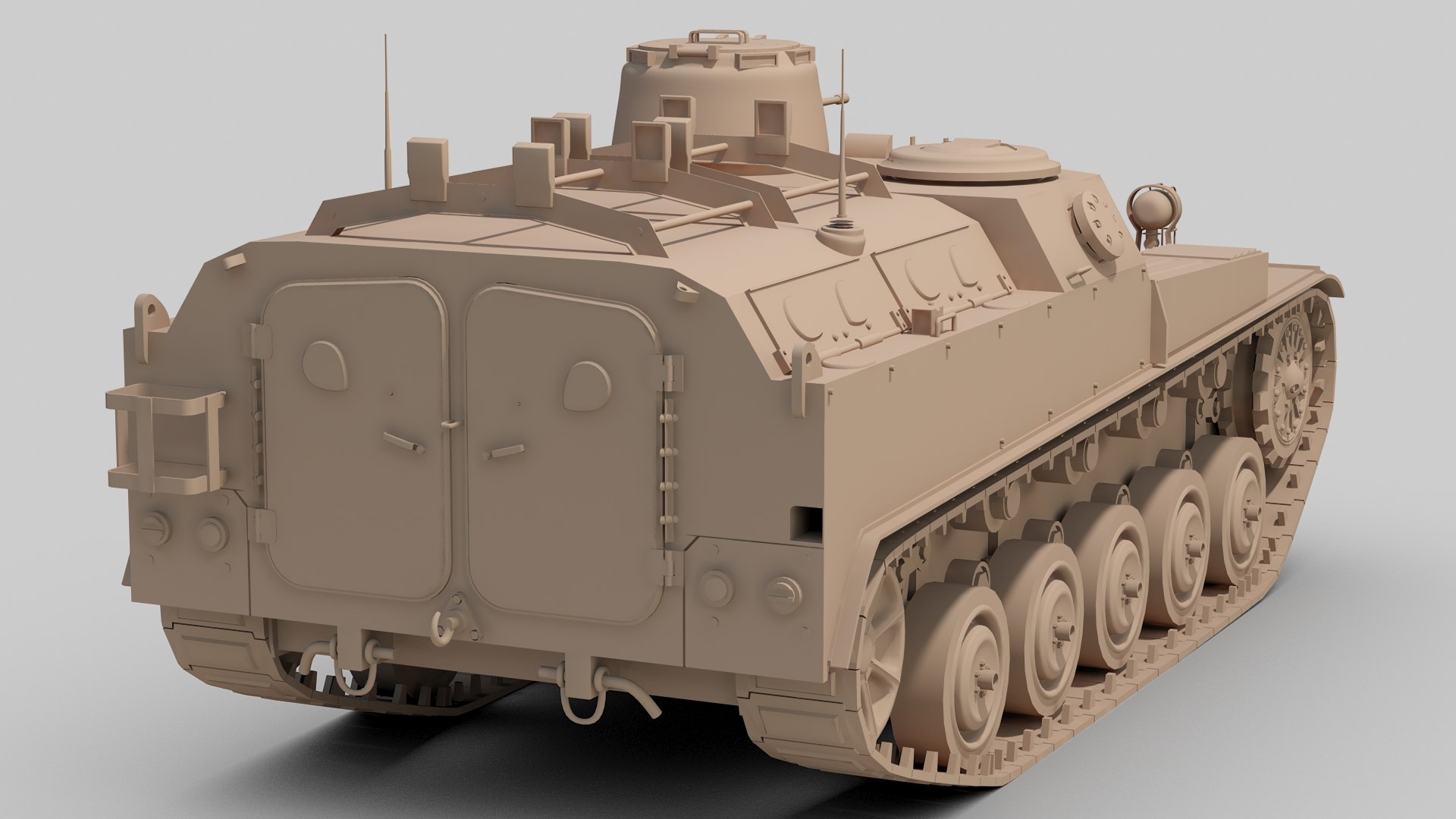 Combat Apc Army 3d Model