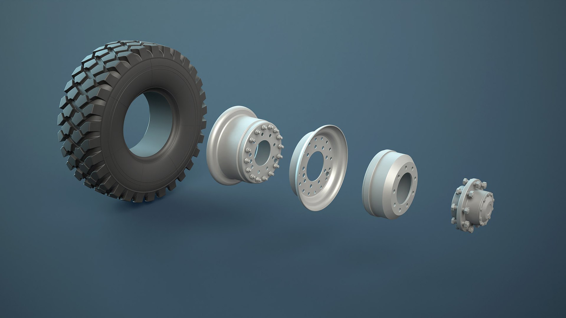HEMTT Wheels High-Poly 3D - TurboSquid 2185105