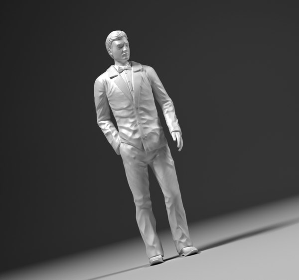 정장에 남자 STL 3D 모델 - TurboSquid 1110928