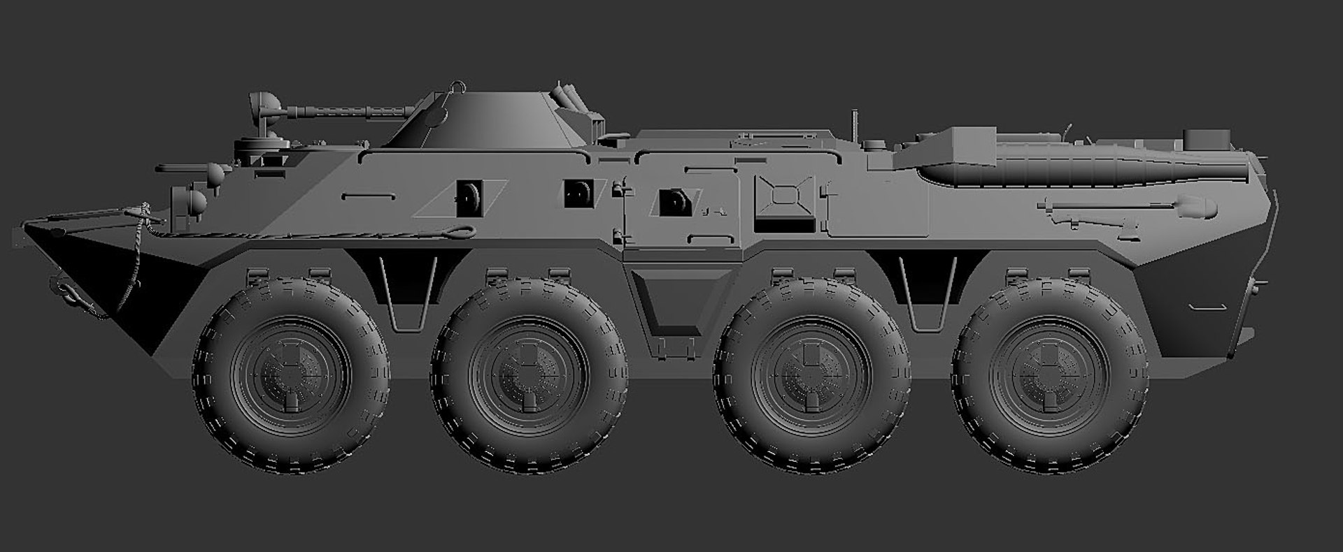 3d Model Btr-80 Vehicle