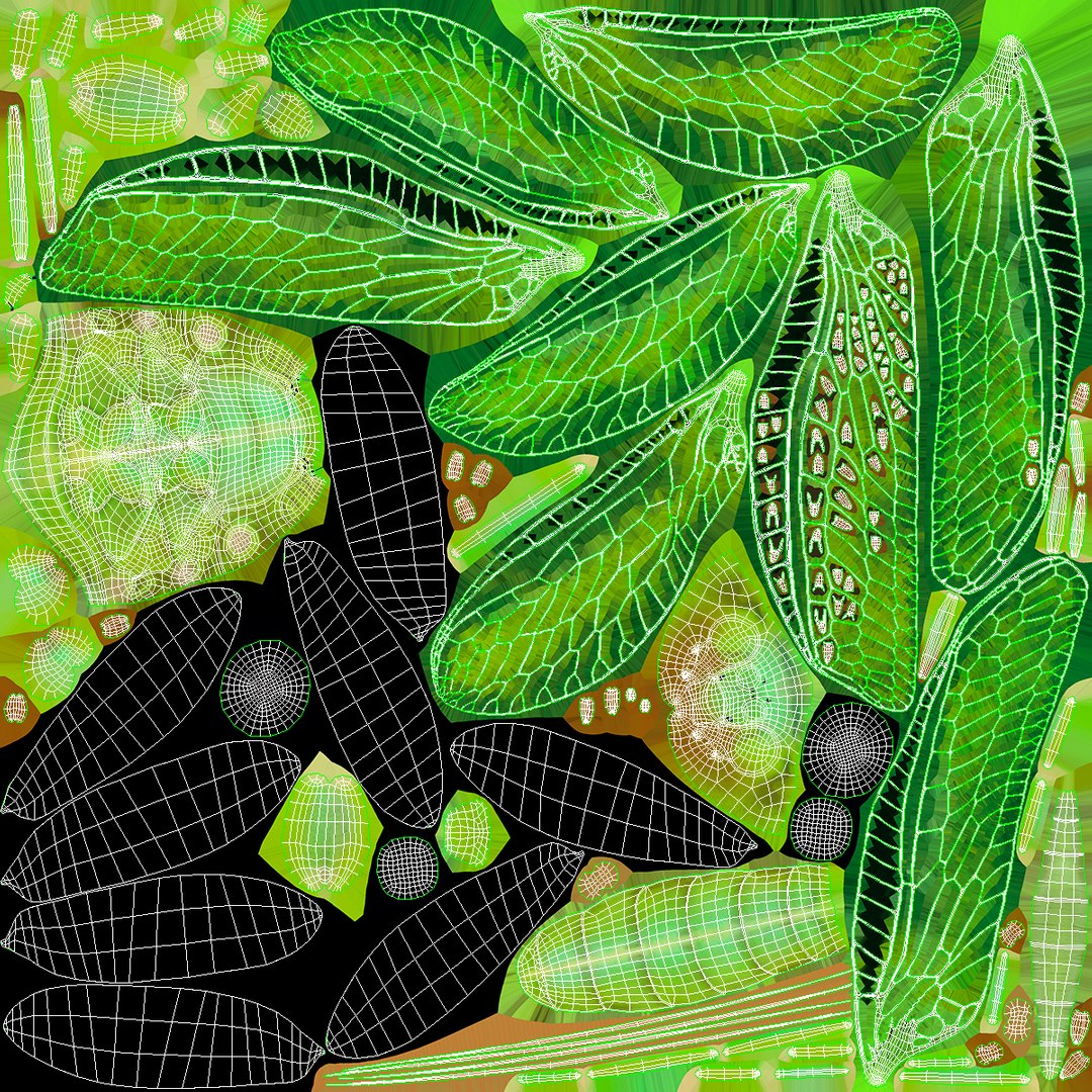 3D Green Lacewing in Flight Fur - TurboSquid 2165659