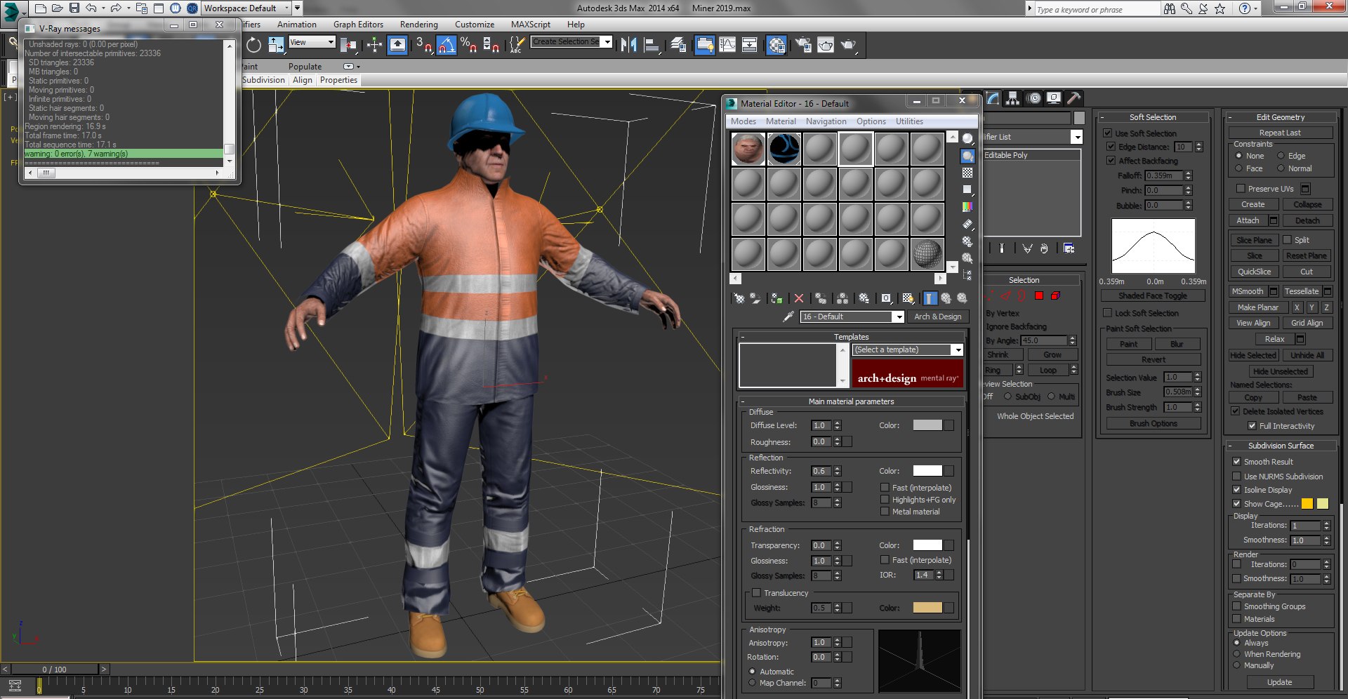 Safety Worker Man 3D Model - TurboSquid 1483078