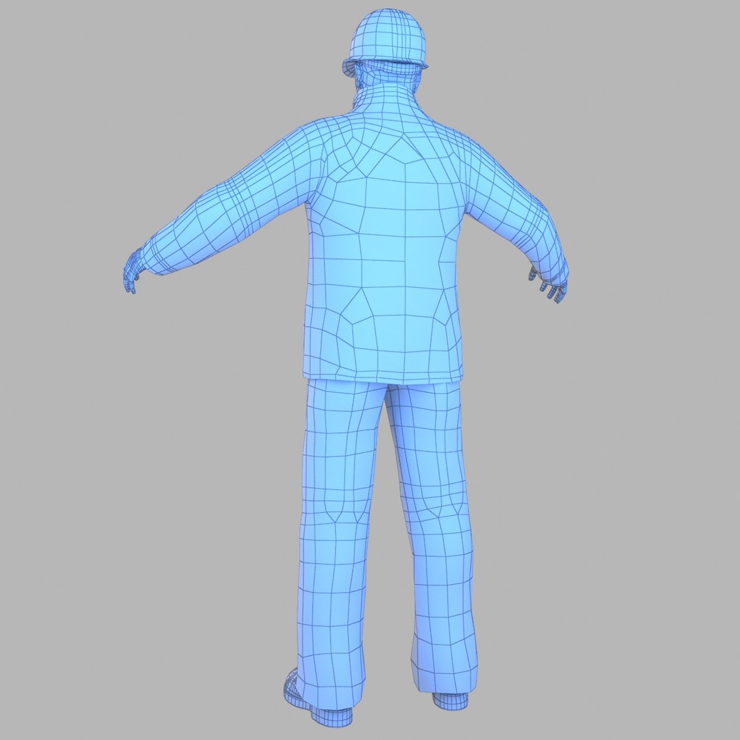 Safety Worker Man 3D Model - TurboSquid 1483078