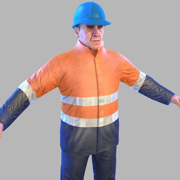 Safety worker man 3D model - TurboSquid 1483078
